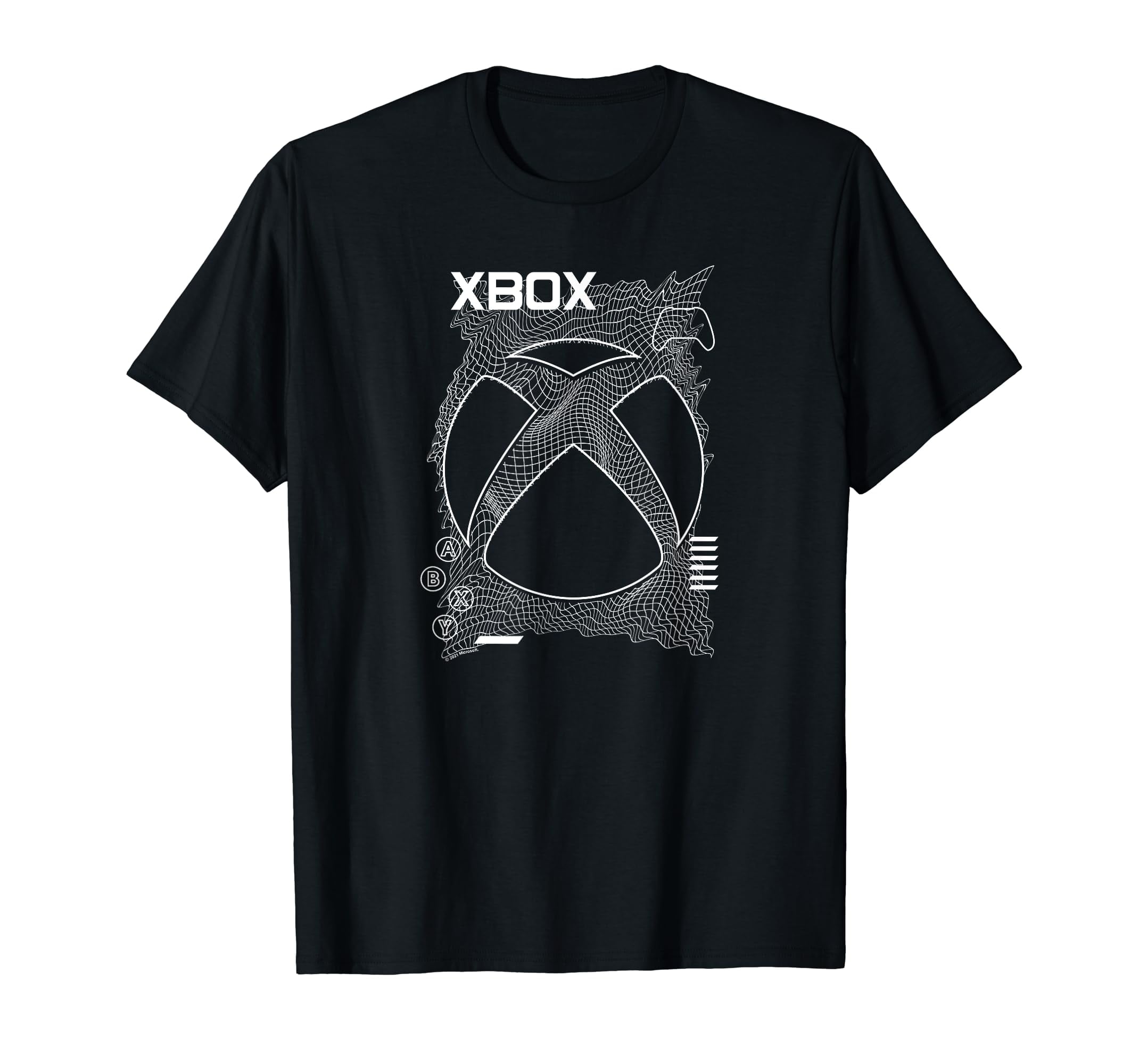 Xbox Wavy Grid with Logos T-Shirt - Walmart.com