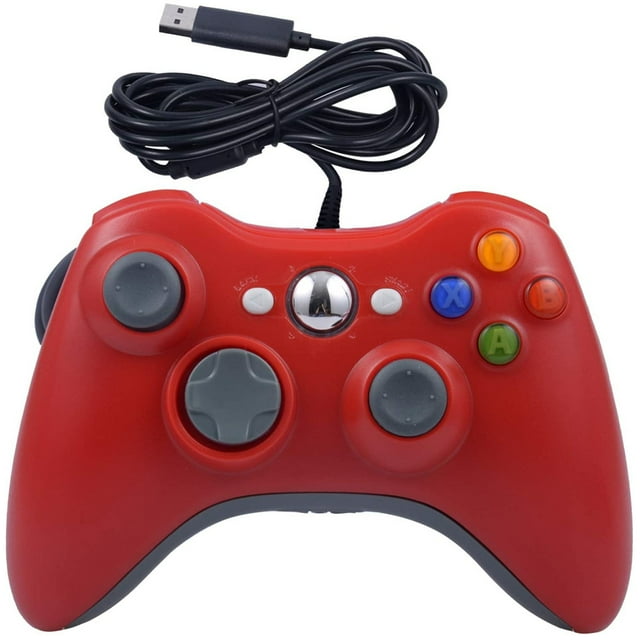 Xbox360 Wired Pc Game Controller Red Classic Gaming Console Childhood ...
