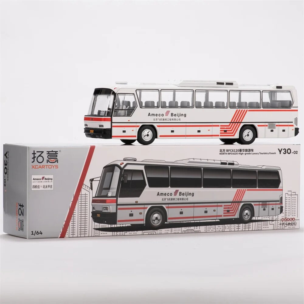 Xcartoys 1/64 Model Buses BFC6120 Luxury Coach Diecast Buses Toys Hobby Collection for Teenage ...