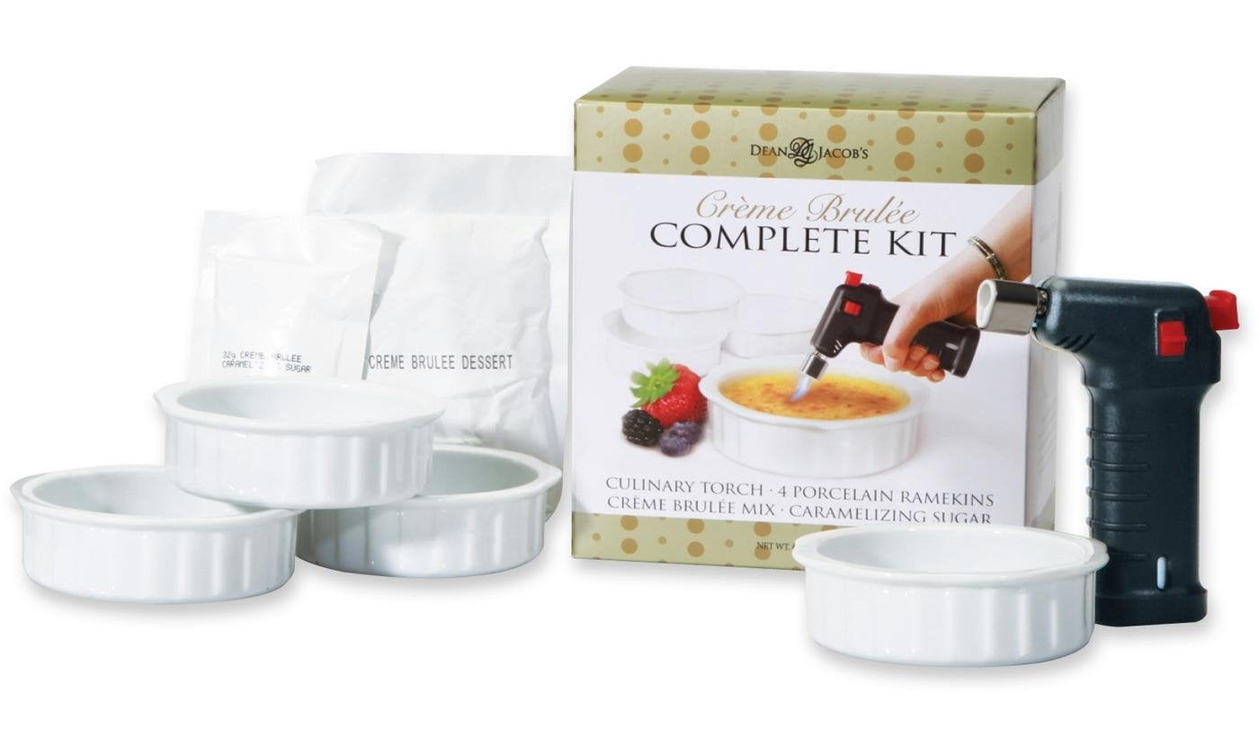 XCell Complete Creme Brulee Kit, Torch, Ramekins, Instant Mix ...