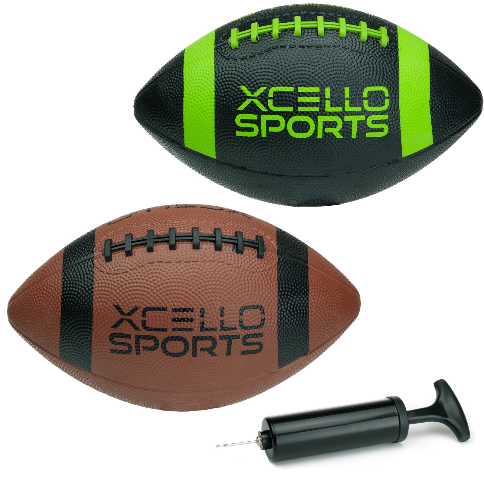 Xcello Sports Rubber Junior Football, Youth Football with Ball Pump ...