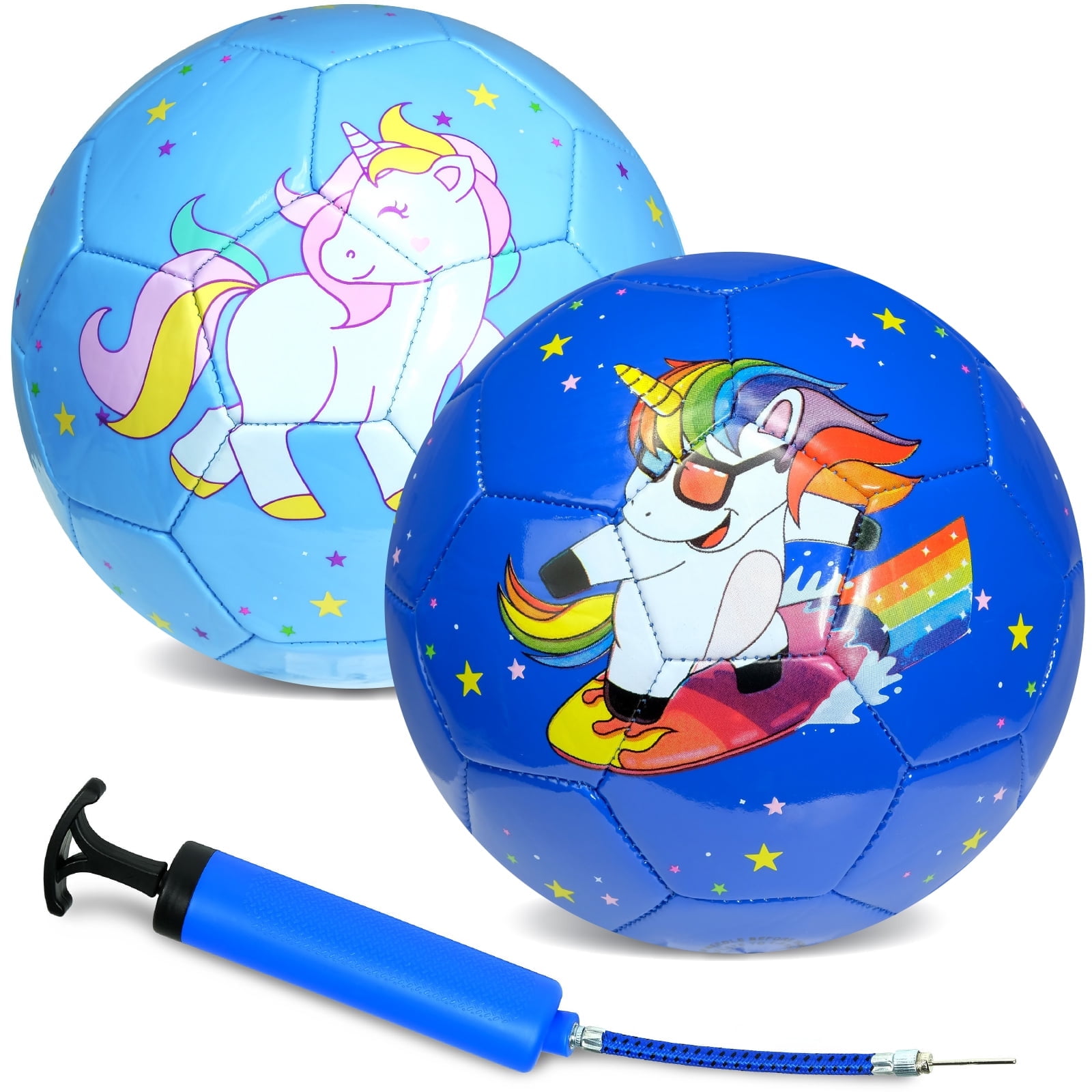 Xcello Sports Size 2 Soccer Ball, Unicorn Graphics, TPU Material, Pack ...