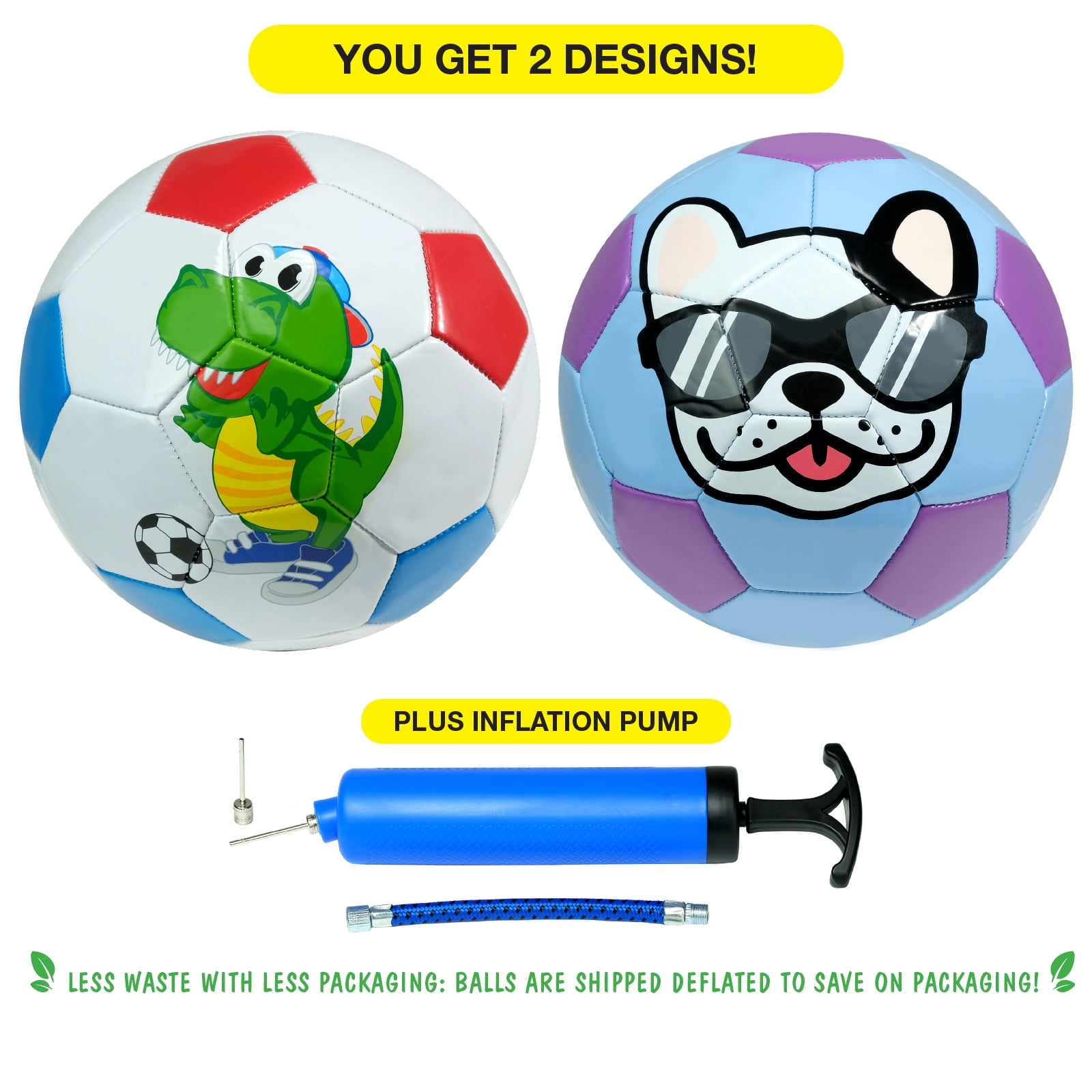 Xcello Sports Soccer Ball Size 2, Quality TPU Small Soccer Ball, Kids ...