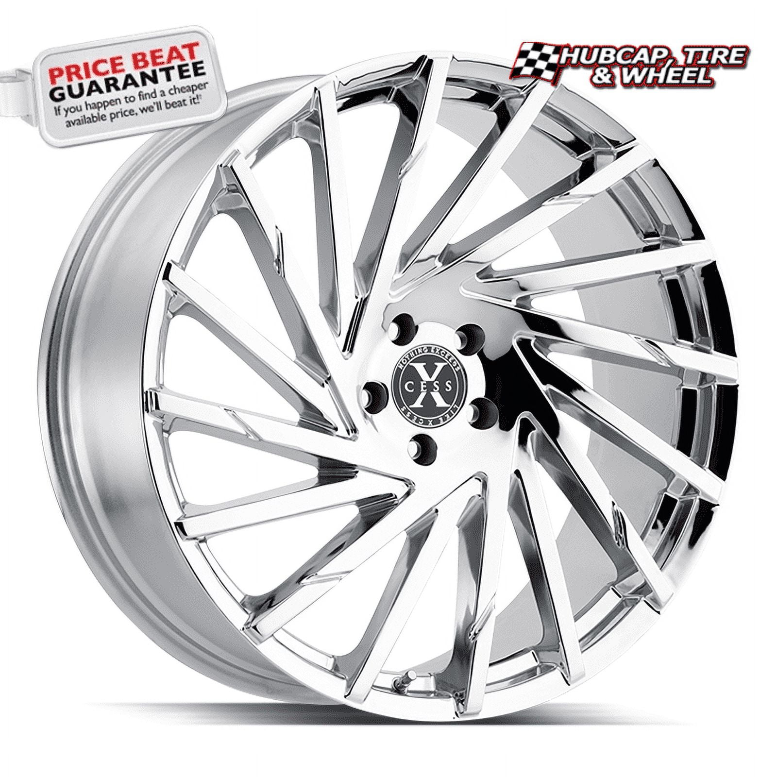 Xcess X02 26X10 Chrome Custom Wheel- 6x139.7 Bolt Pattern, 26mm Offset ...