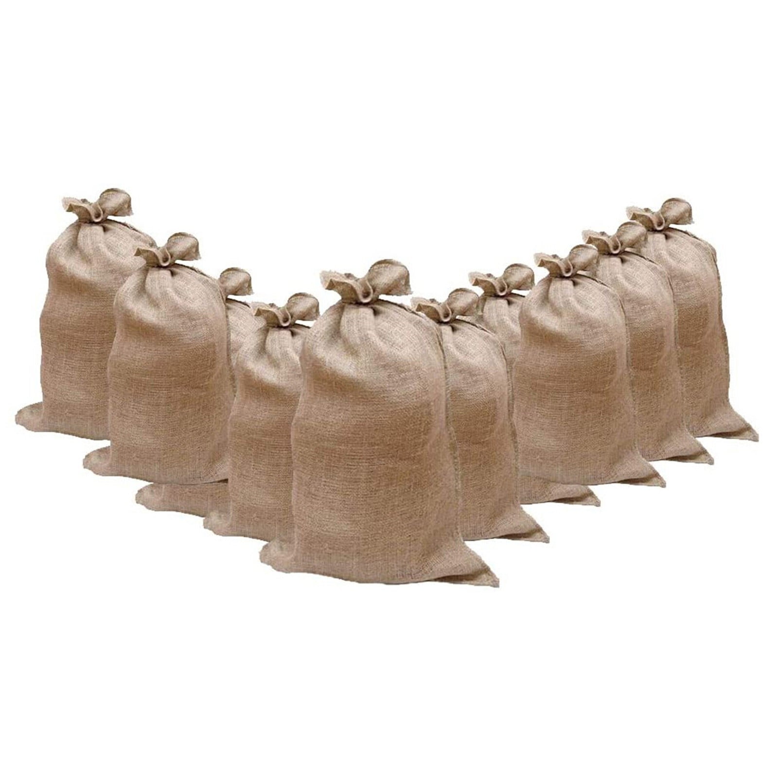 Xchenda 10PC Burlap Sack, Large Burlap Bags Natural Jute Potato Sack ...