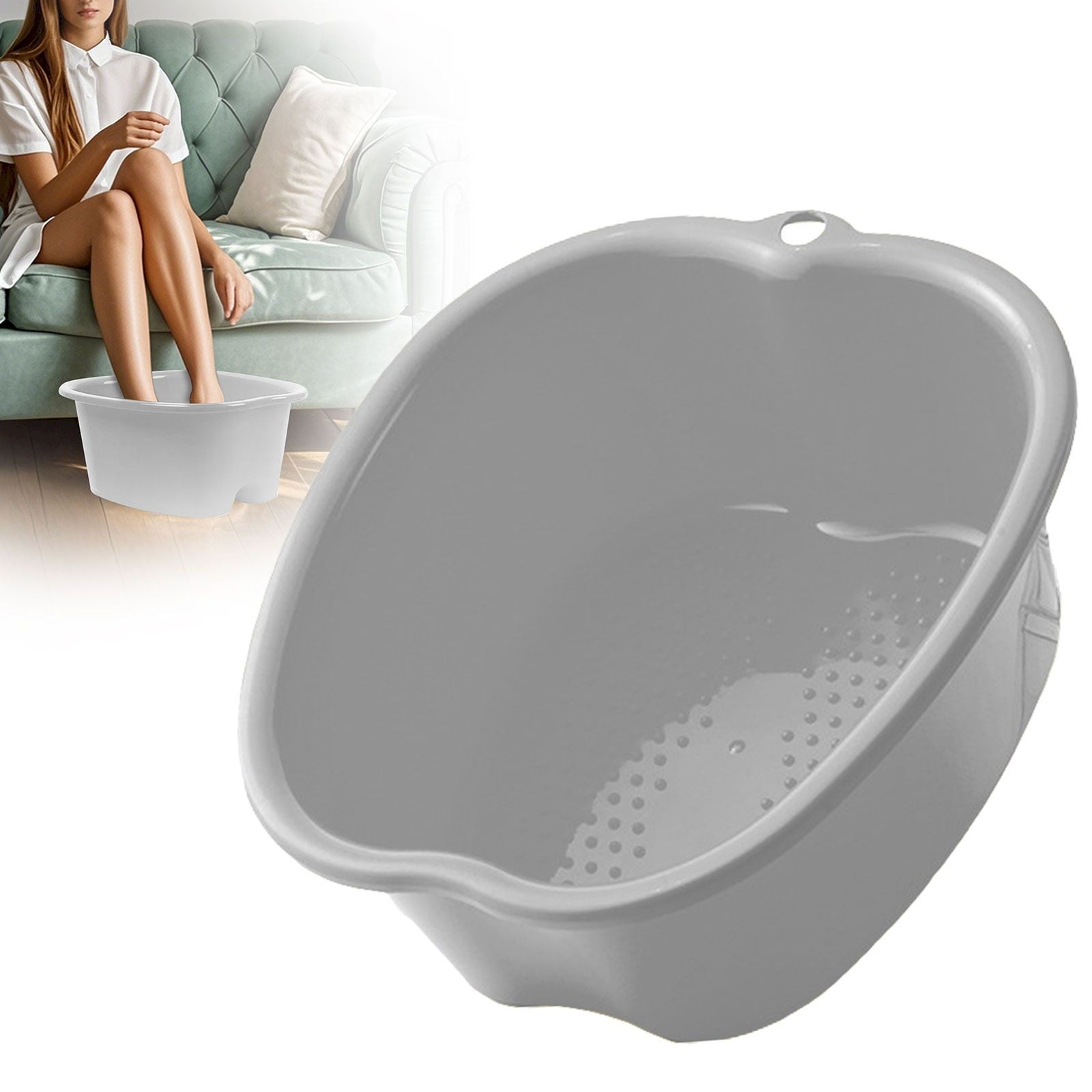Xchenda Foot Bath Basin Foot Soaking Tub Large Size Foot Basin Sturdy ...
