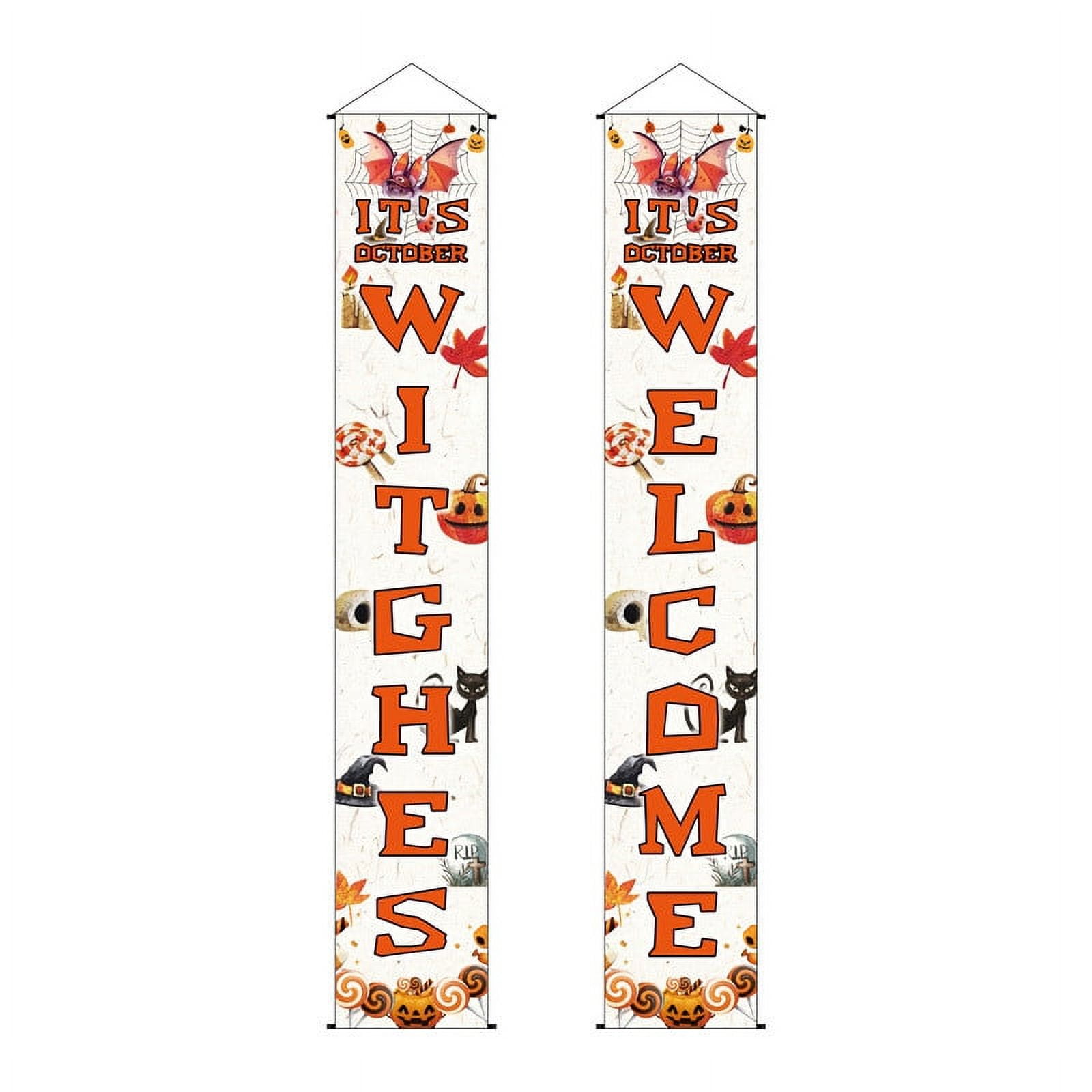 Xchenda Party Flag Balloon Set Halloween Curtain Decoration Door