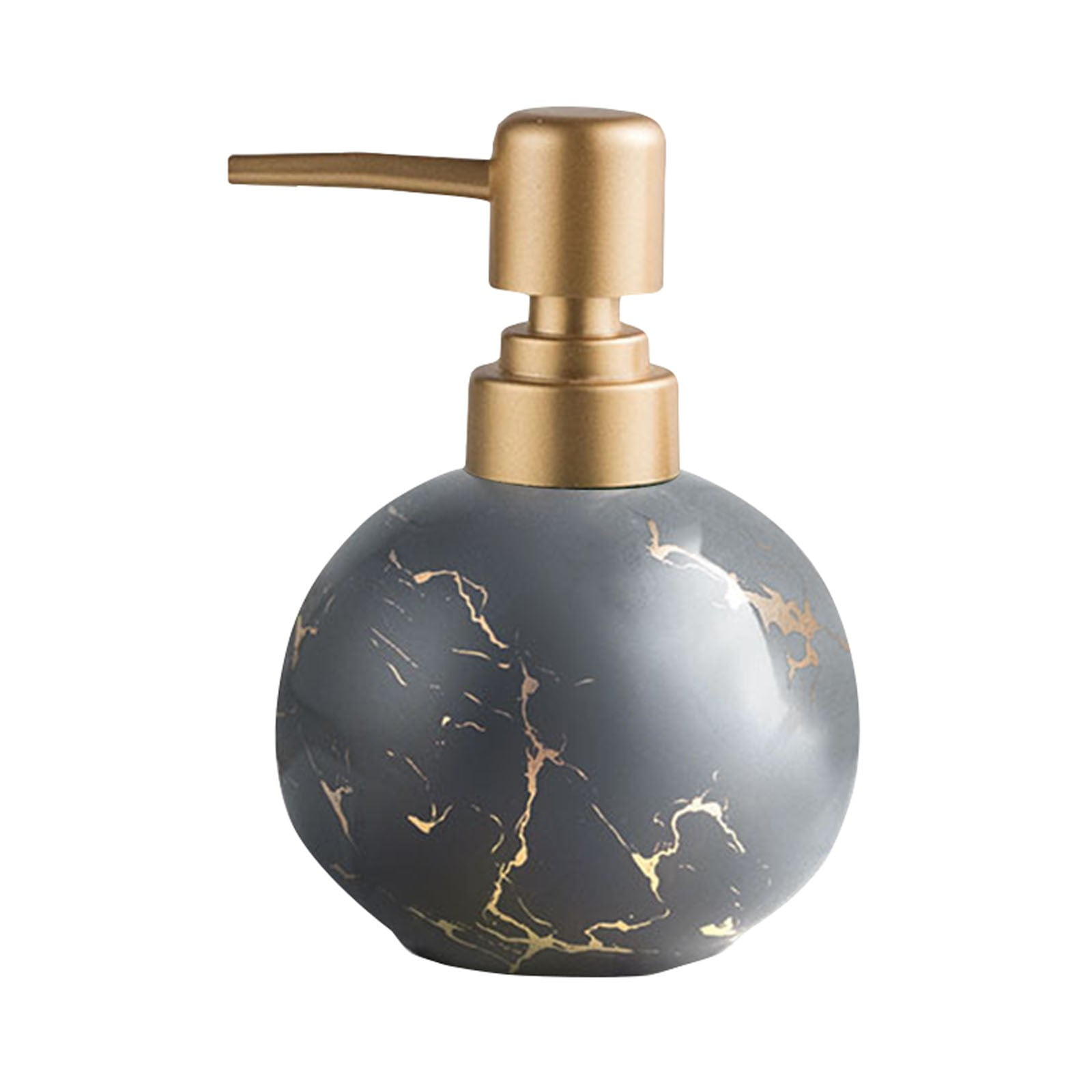 Xchenda Soap Dispenser Ceramic Decorative Hand Soap Dispenser Round ...