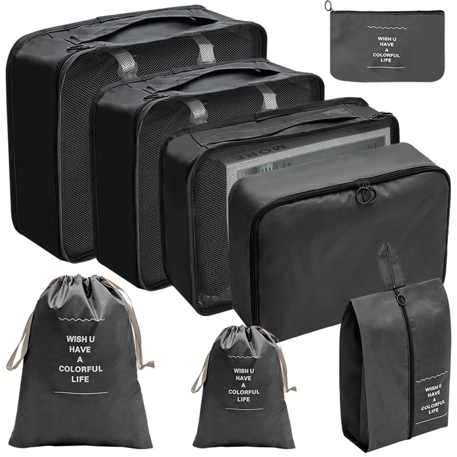 Xchenda Storage Bags Packing Cubes For Travel 8Pcs Travel Cubes Set ...