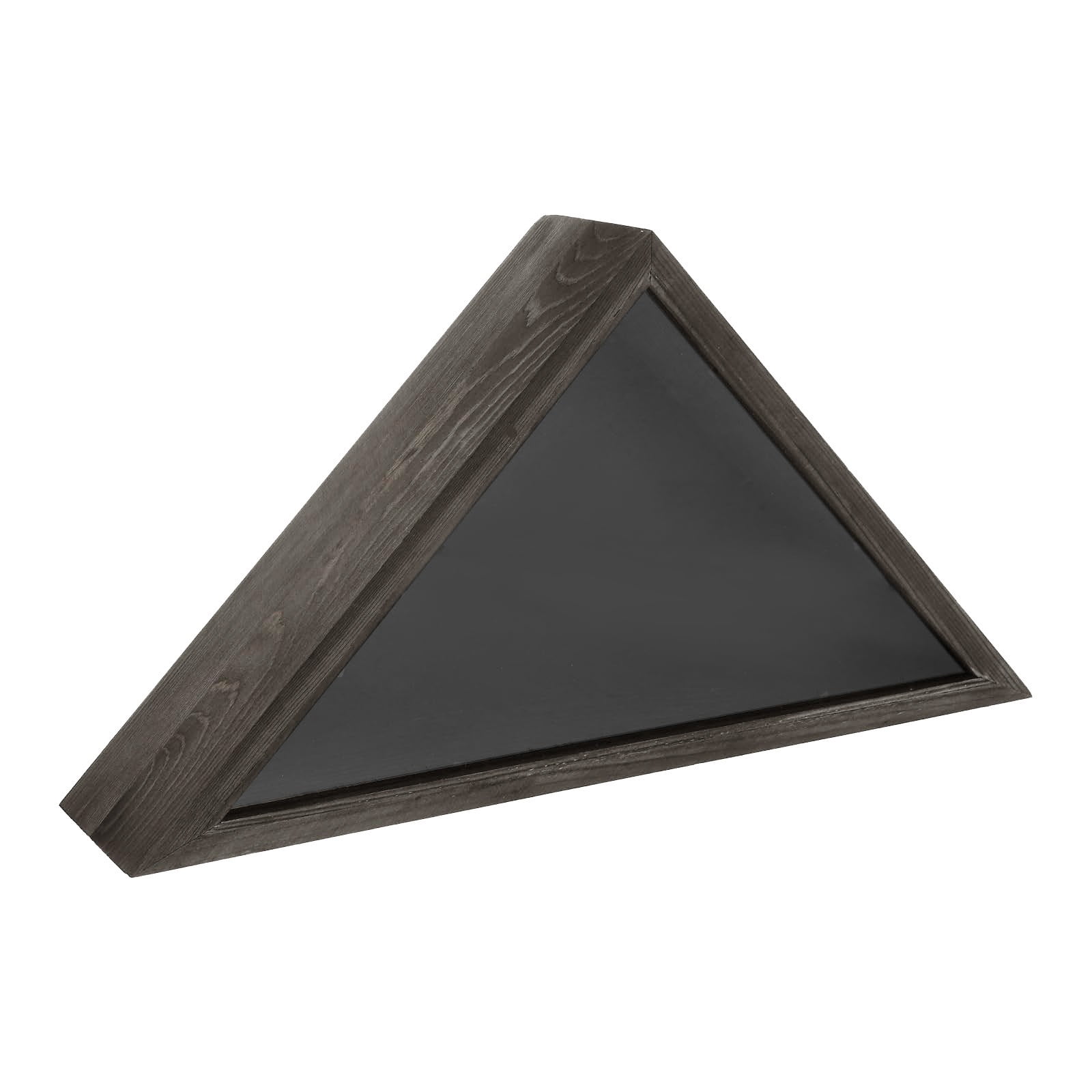 Xchenda Storage Box Flag Display Case Wood Triangle Flag Holder Solid ...