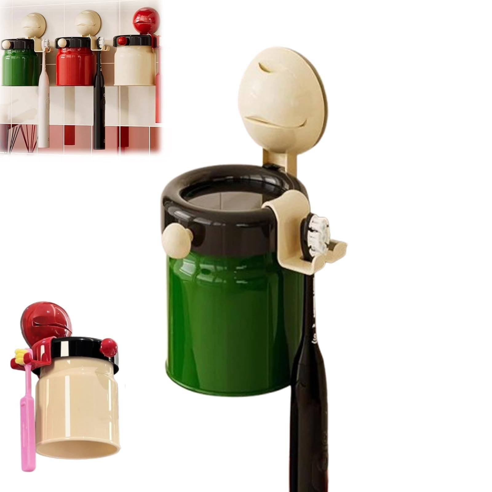 Xchenda Storage Shelves No Drill Toothbrush Shelf Spherical Mouthwash ...