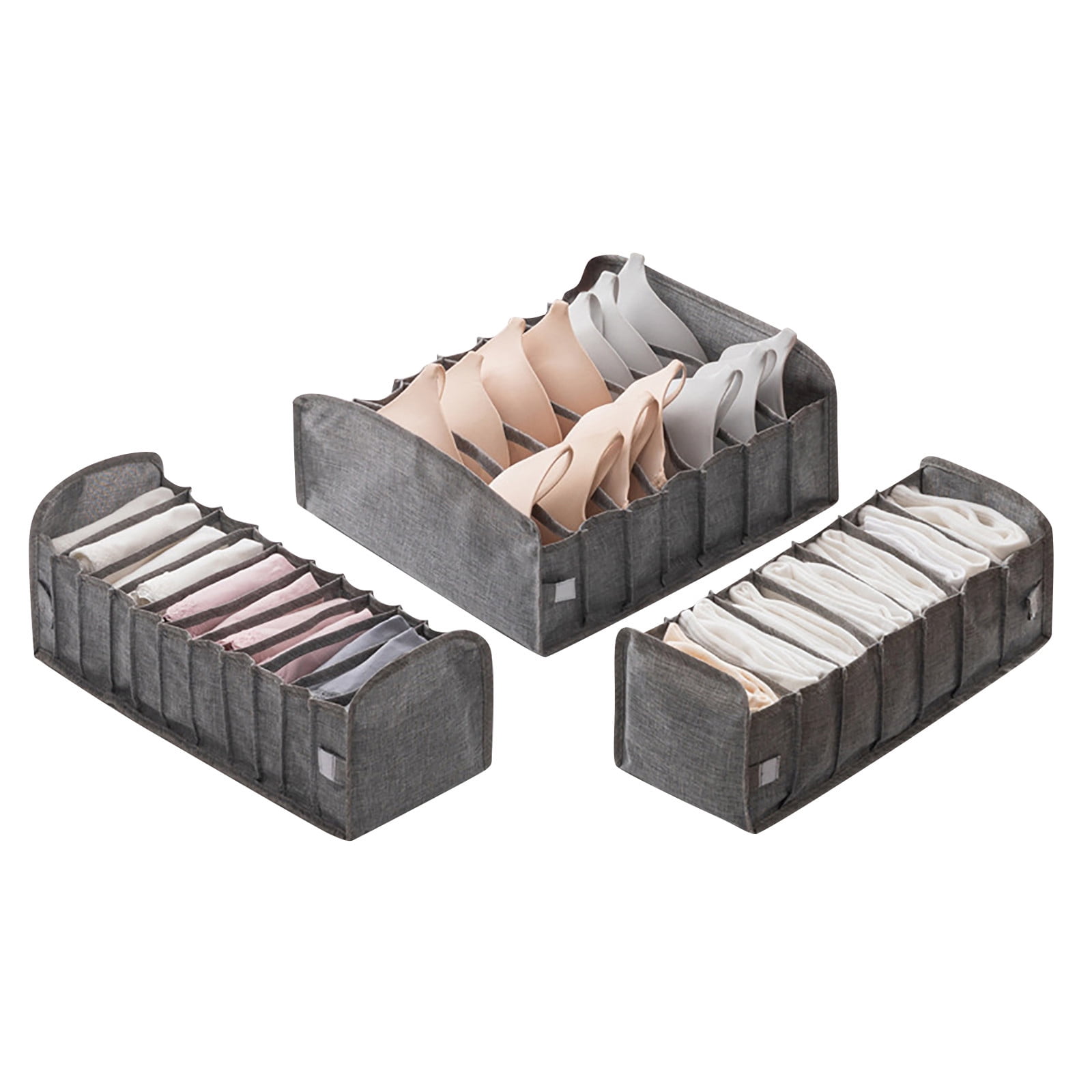 Xchenda Underwear Organizer Underwear Organizer Dividers Dark Gray ...
