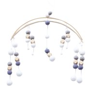 Taykoo Baby Crib Mobile Cloud Ceiling Crib Mobile Raindrop Felt Ceiling ...