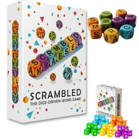 Xcho Scrambled Dice Word Game Brain Exercise Game - Fast-Paced ...