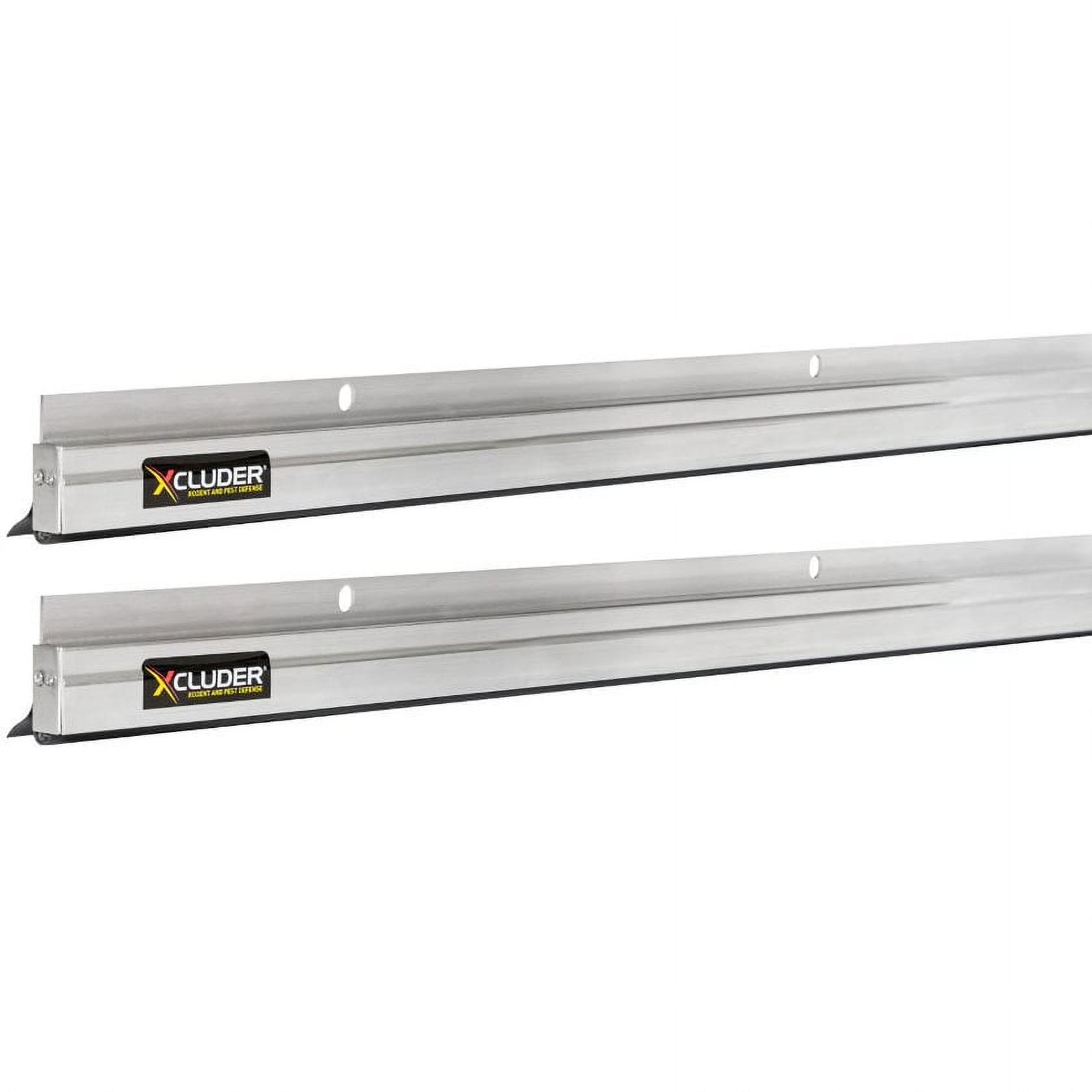 Xcluder 48" Low-Profile Rodent Proof Door Sweep, Anodized Aluminum 2-Pk ...