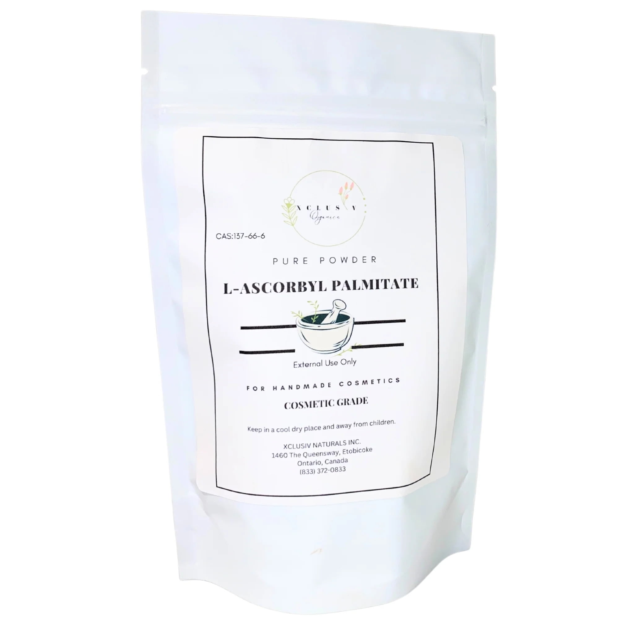 Xclusiv Organics Pure L-Ascorbyl Palmitate Powder – Stable Vitamin C ...