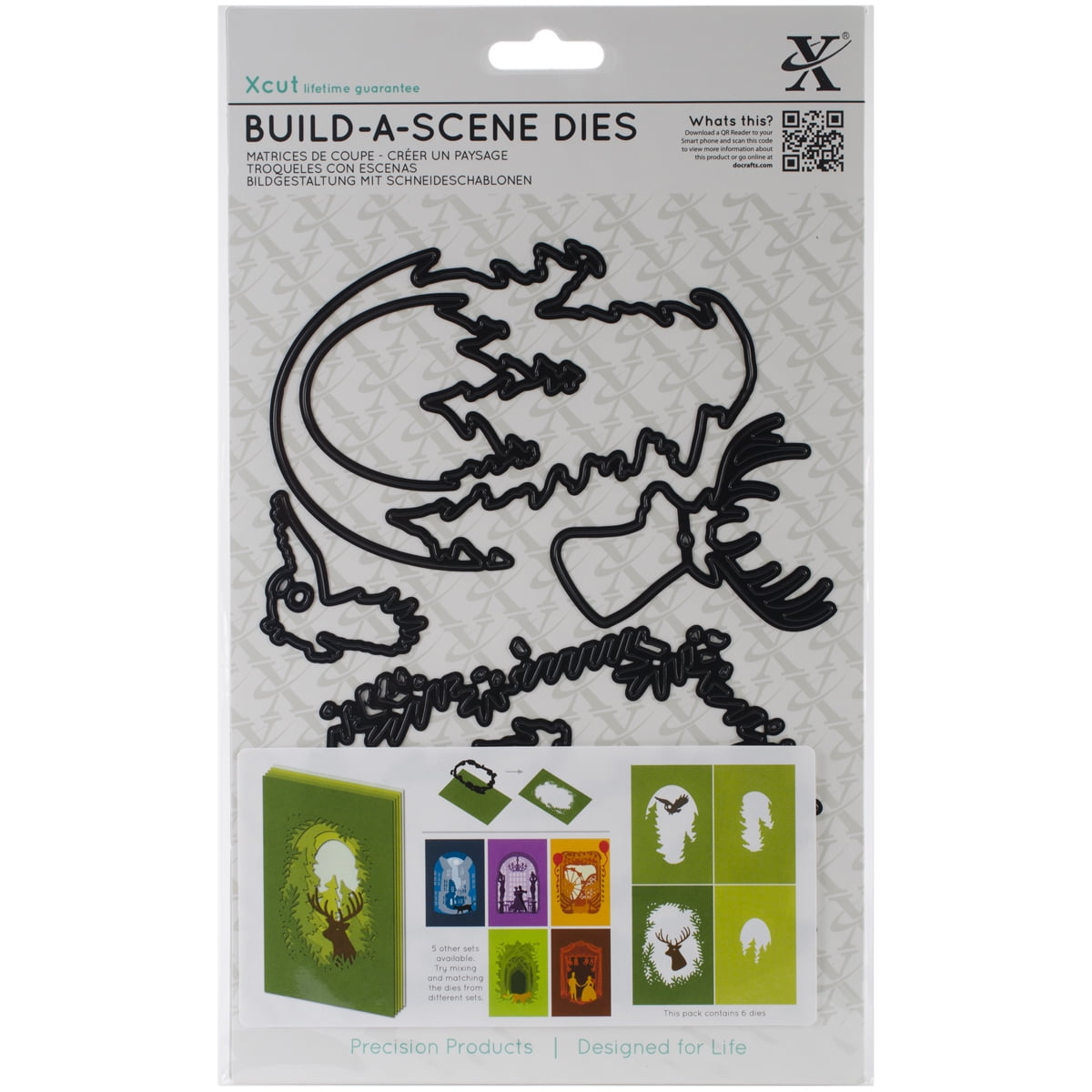 Xcut Build-A-Scene Dies 6/Pkg-Shadow Box Forest, Pk 1, Xcut - Walmart.com