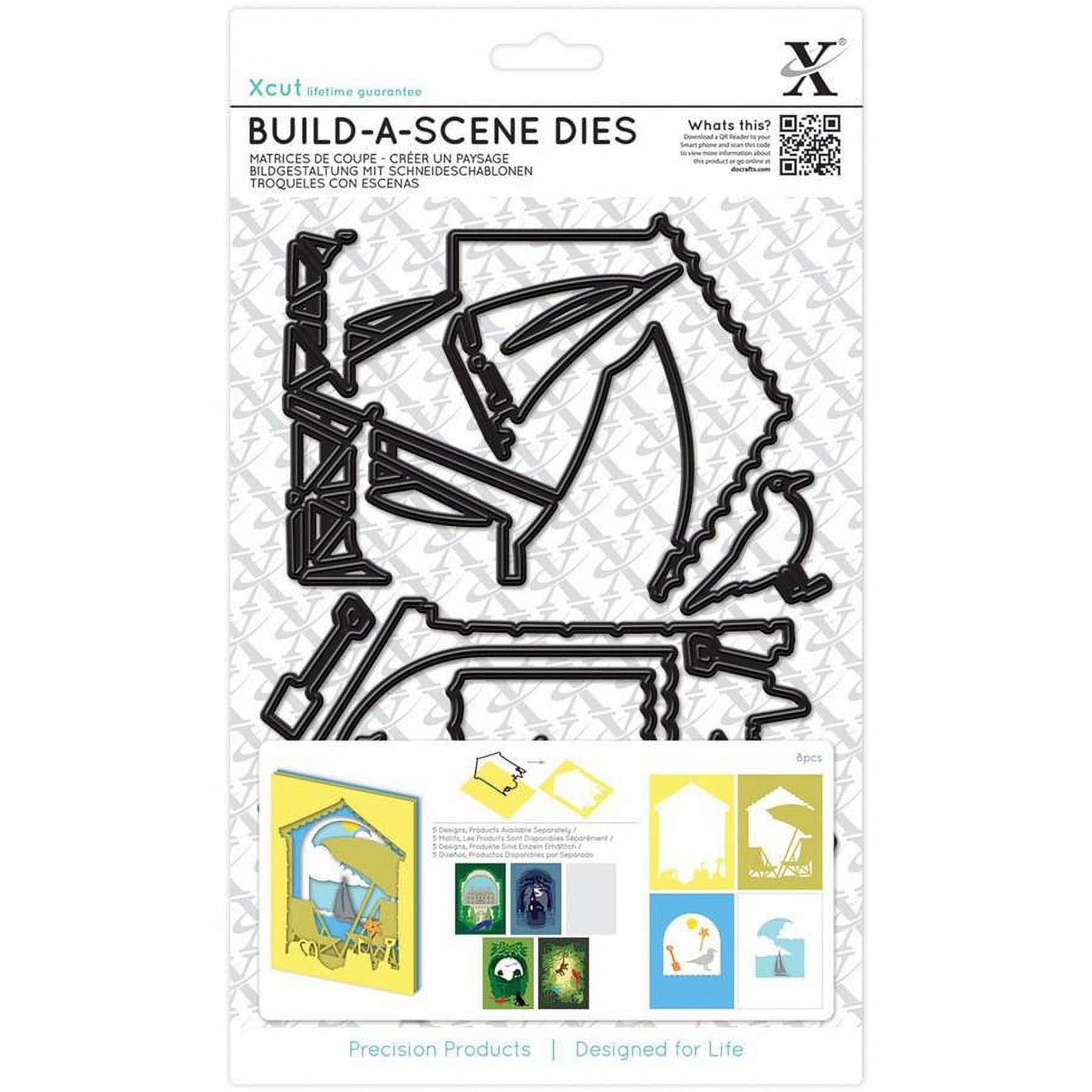 Xcut Build-A-Scene Dies, 8pk, Shadow Box Seaside - Walmart.com