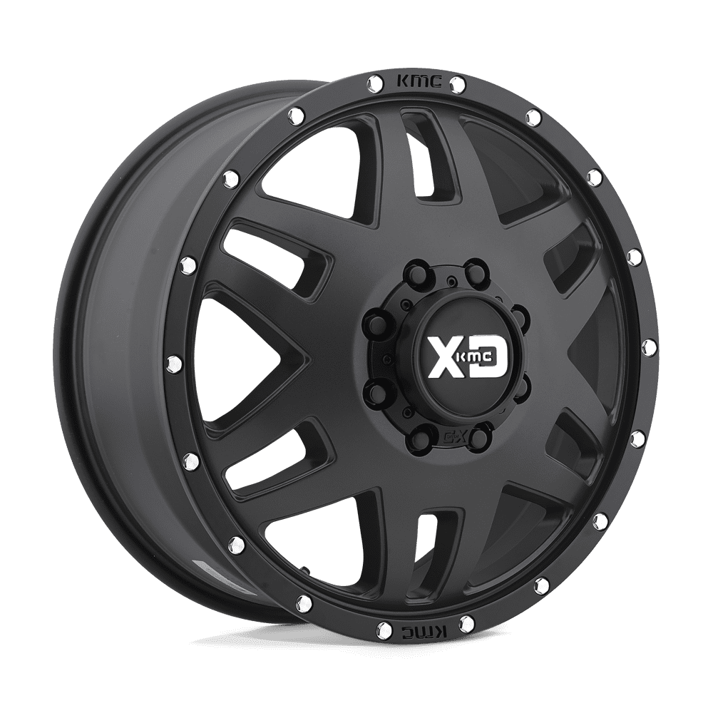 Xd Xd130 Machete Dually 17X6.5 8X210 -155Et 106.25Cb Satin Black With Reinforcing Ring Wheel ...
