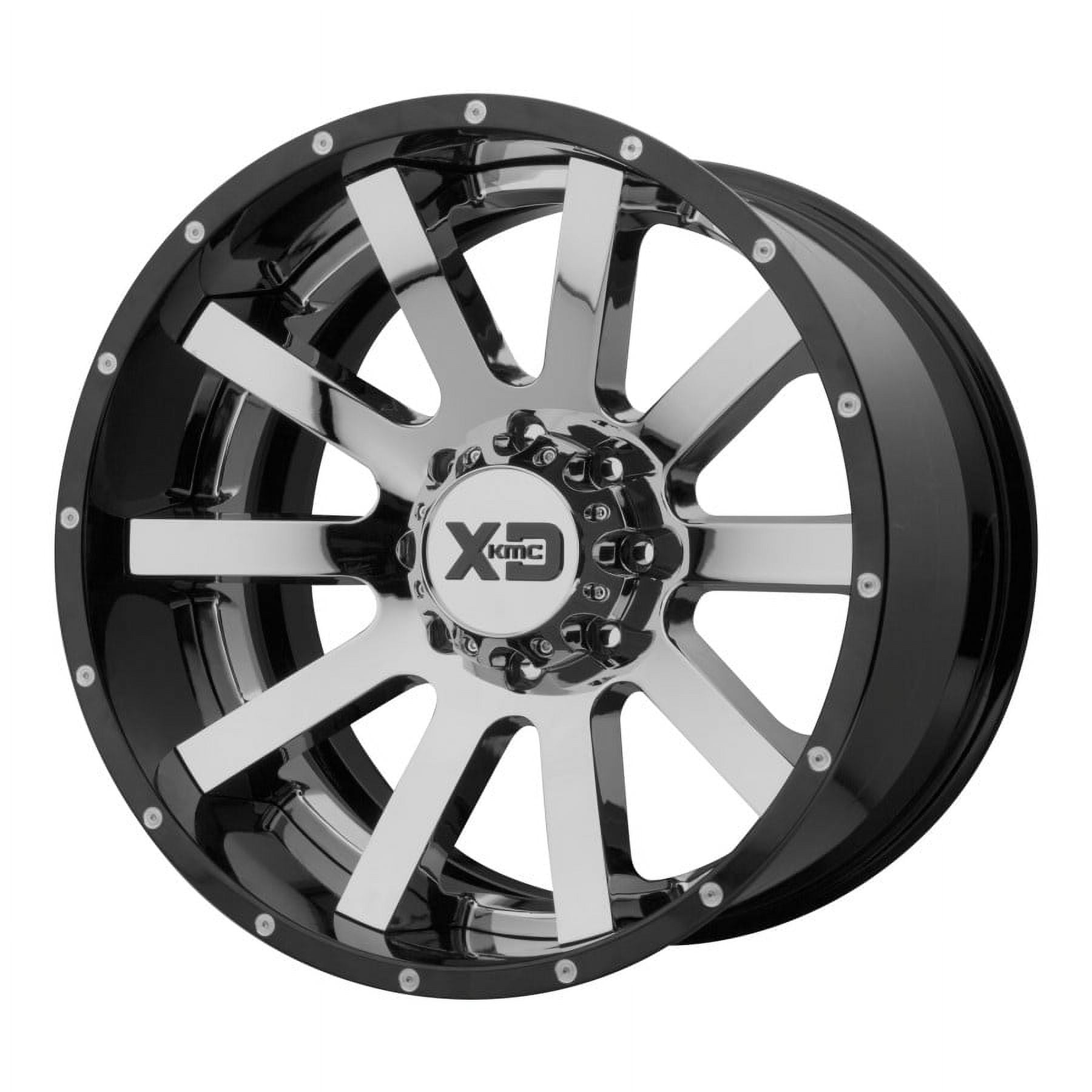 Xd Xd200 Heist 20X12 8X180 -44Et 87.1Cb Chrome Center Gloss Black ...