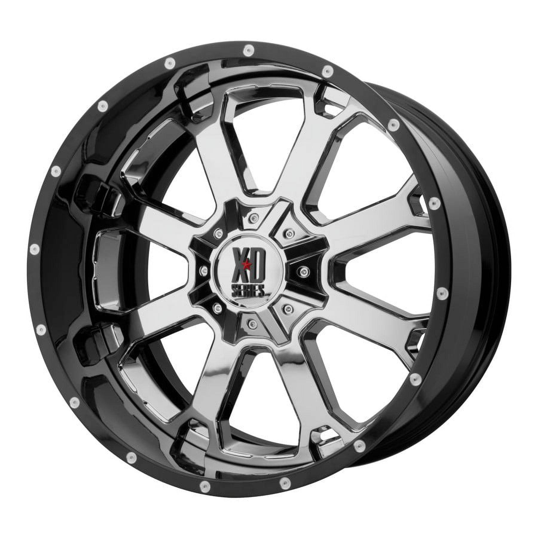 Xd Xd202 Buck 25 20X10 6X135 -18Et 78Cb Chrome Center Gloss Black ...