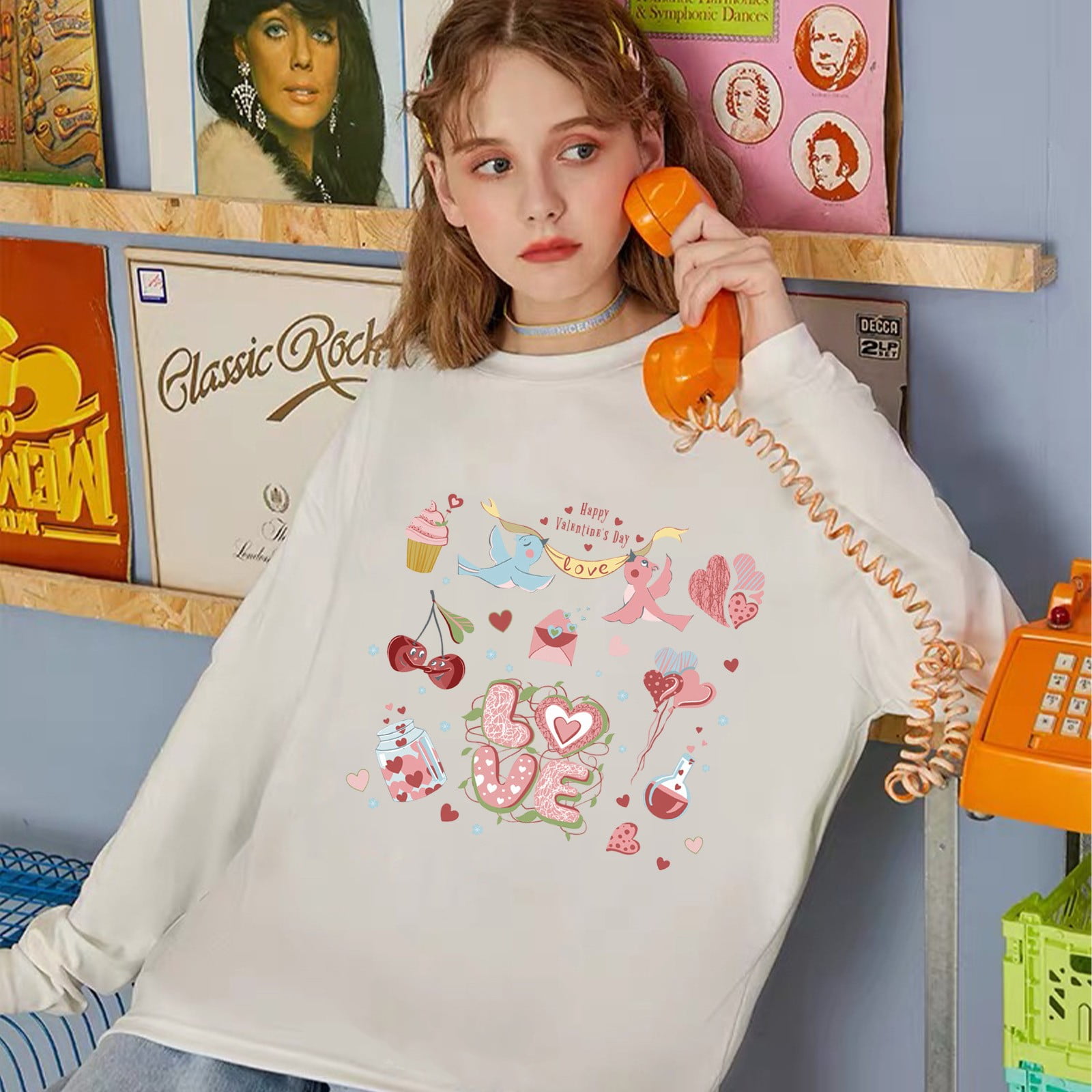 Xdegoge 5 pcs Valentine Heat Press Decals for Clothing HTV Heat ...