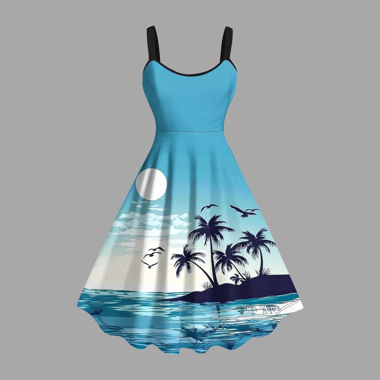 Xdegoge Barn Wedding Guest Dresses for Women Crew Neck Casual Short ...