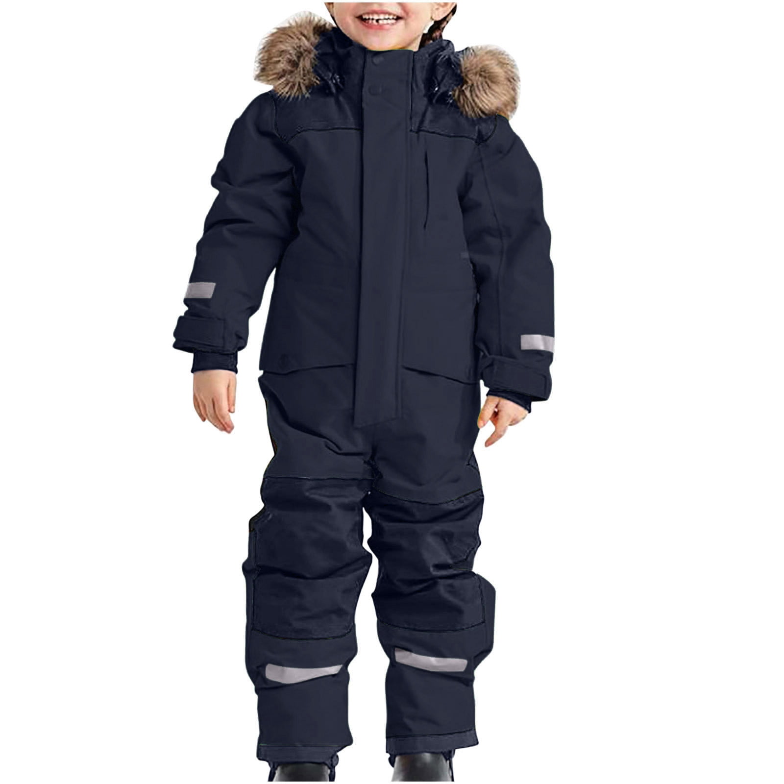 Xdegoge Boys Snowsuit Girls Snow Suits One Piece Winter Windproof ...