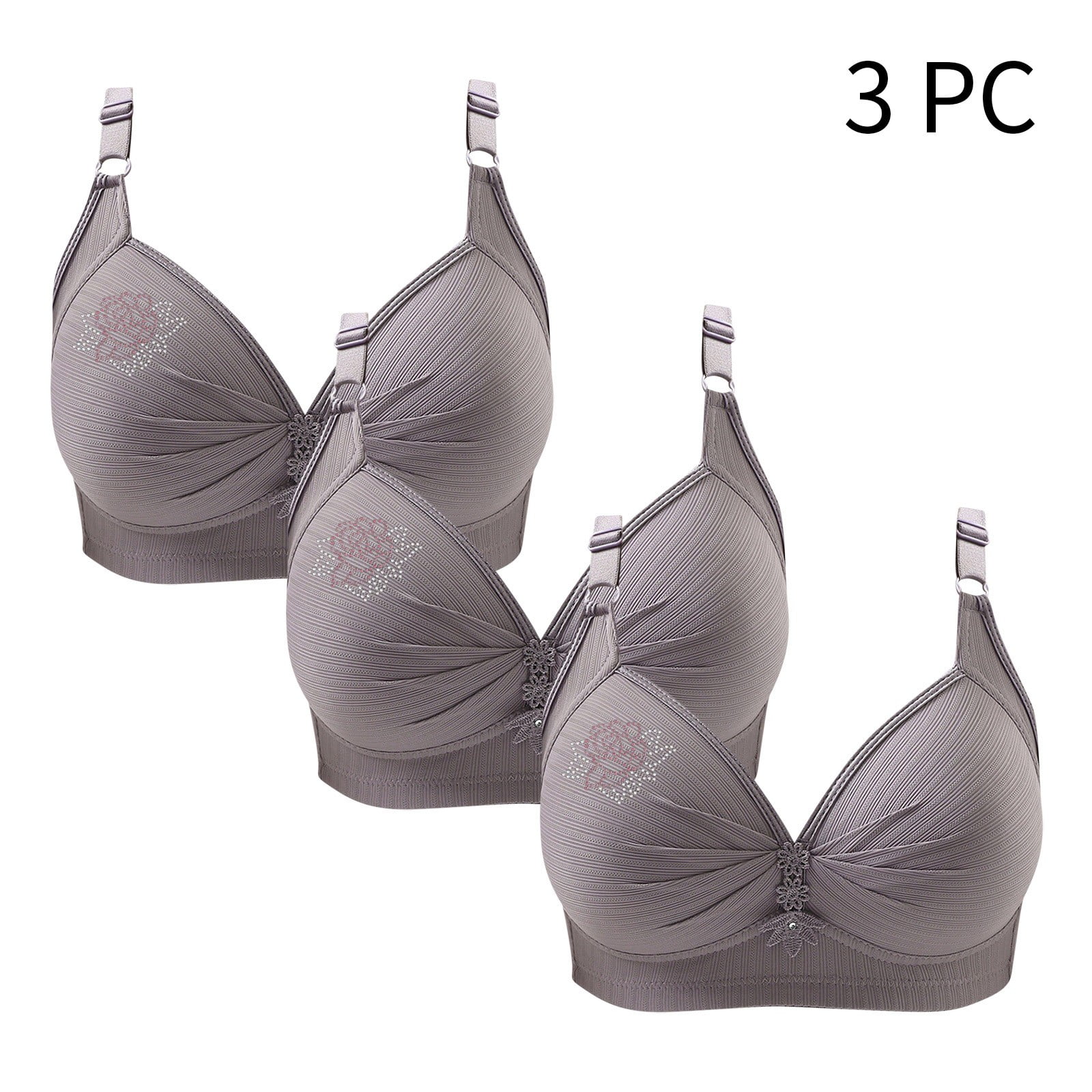 Xdegoge Deals of The Day Clearance Wireless Bras for Women 3 Pack High ...