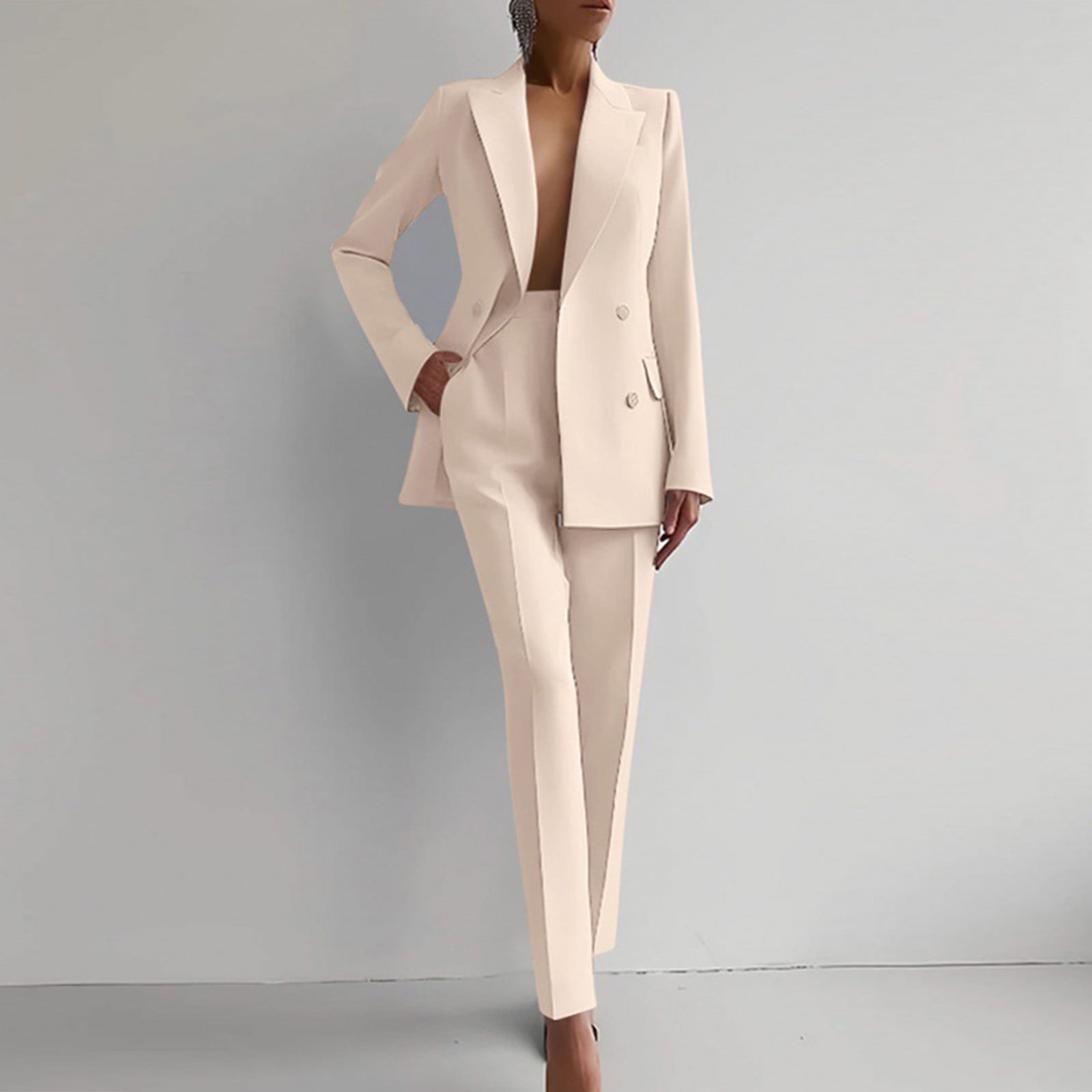 Xdegoge Flash Womens Two Piece Sets Pants Suits Dressy Business Casual ...