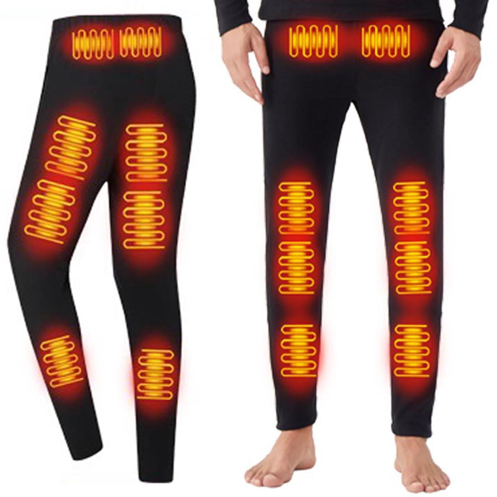 Xdegoge Heated Base Layer Pants for Men Women Rechargeable Heating Long ...