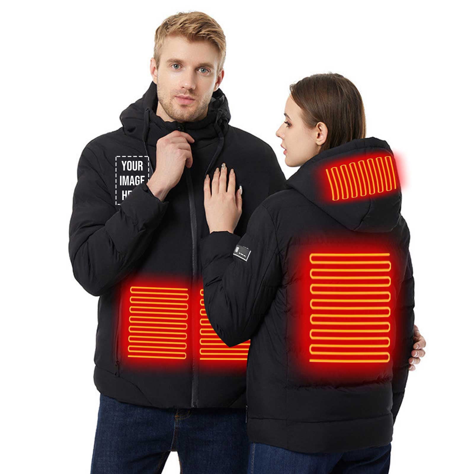 Xdegoge Heated Jackets for Women Men Smart Button with Light-Out Design ...