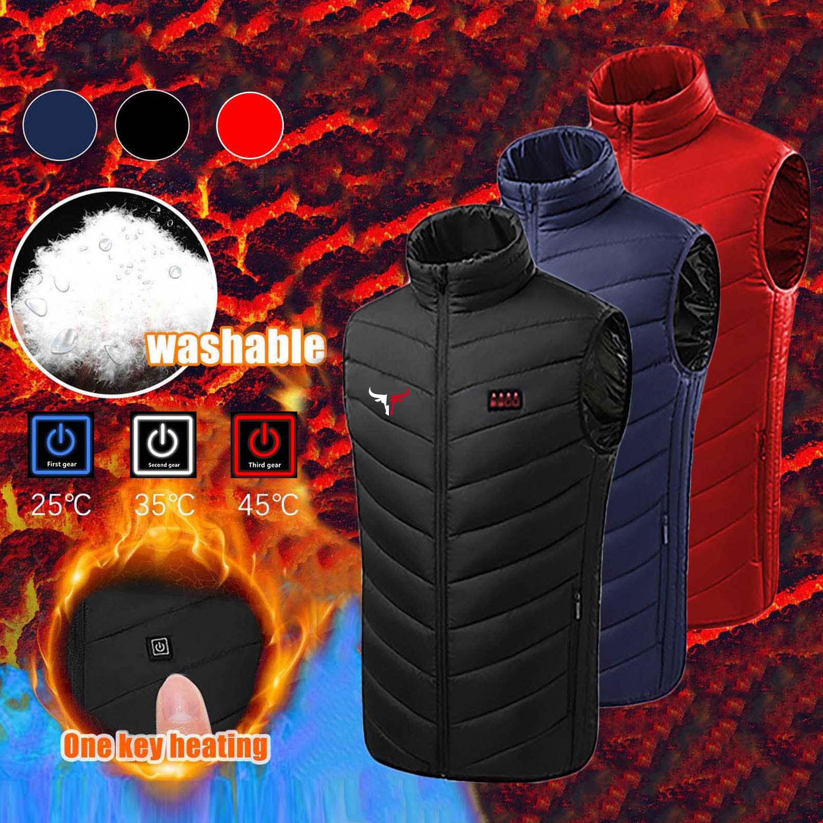 Xdegoge Heated Vest for Women Men with 9 Heating Zones Lightweight Full ...