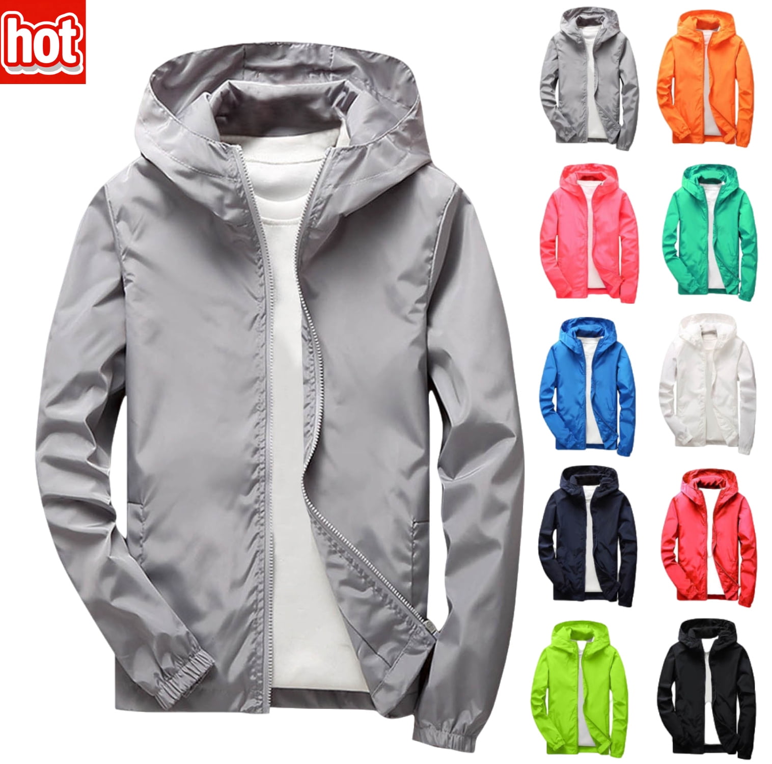 Xdegoge Kids Lightweight Waterproof Rain Jacket - Toddler Boys Girls ...