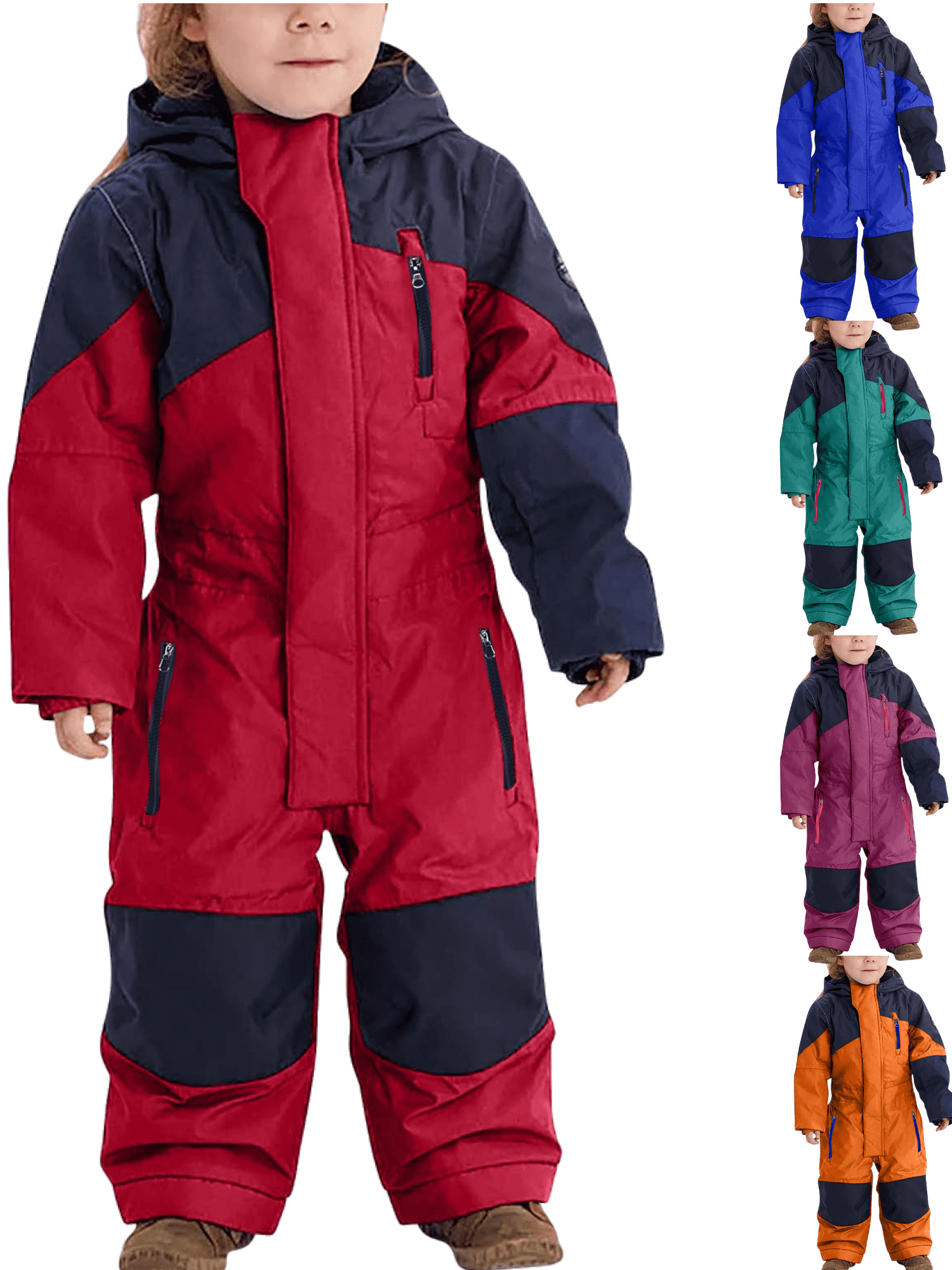 Xdegoge Kids' Snowsuit Boys' and Girls' Waterproof Jumpsuit Windproof ...