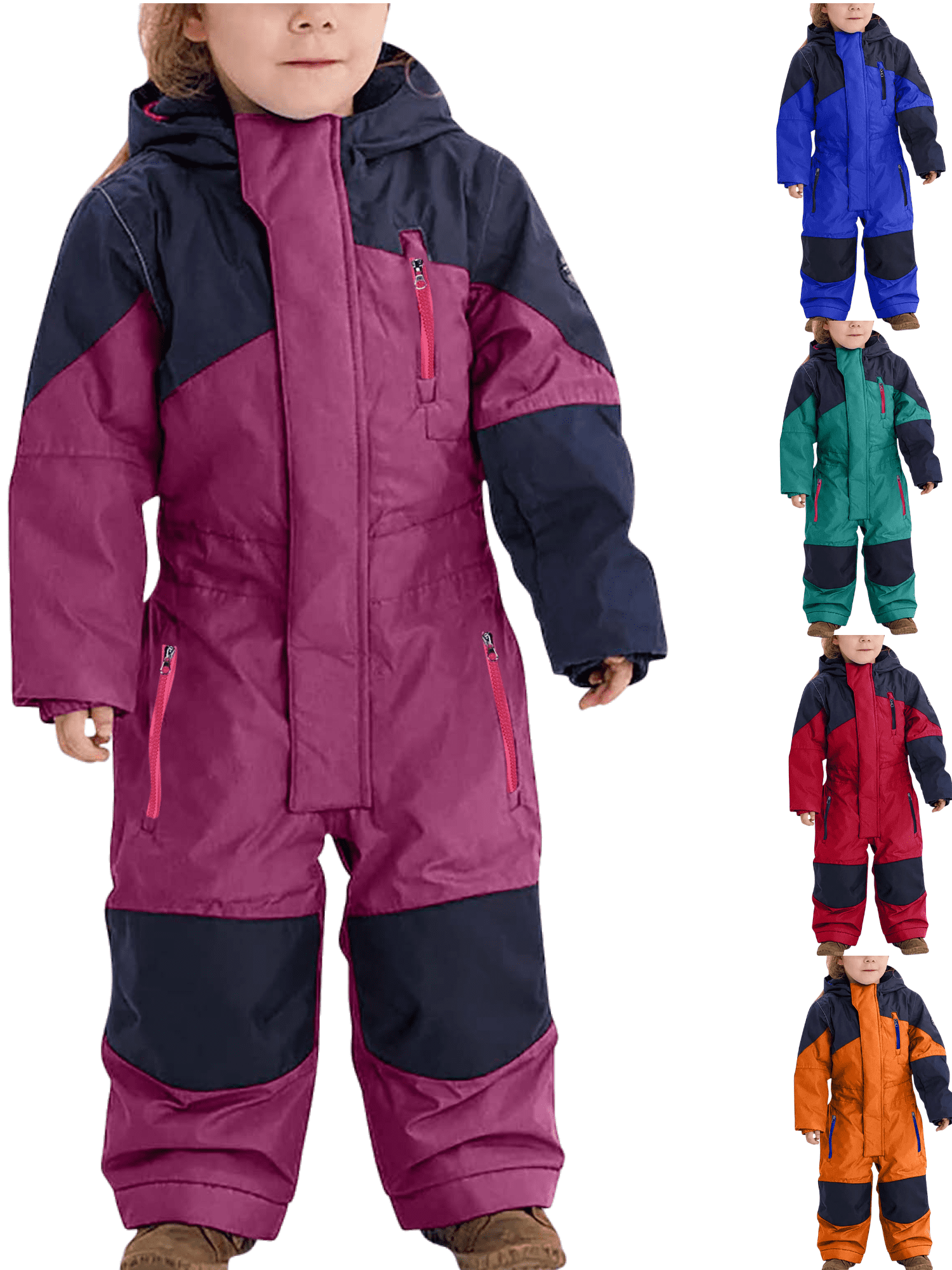 Xdegoge Kids' Snowsuit Boys' and Girls' Waterproof Jumpsuit Windproof ...