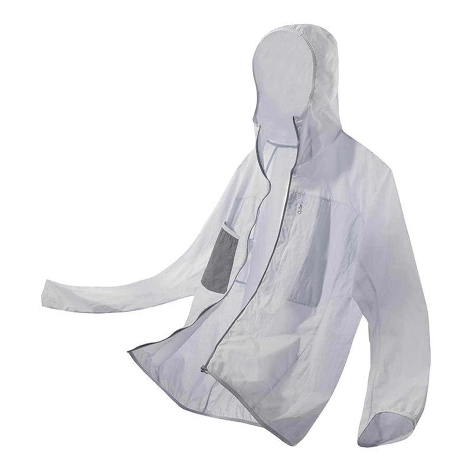 Xdegoge Mens Lightweight Sun Protection Jacket Hooded Full Zip ...