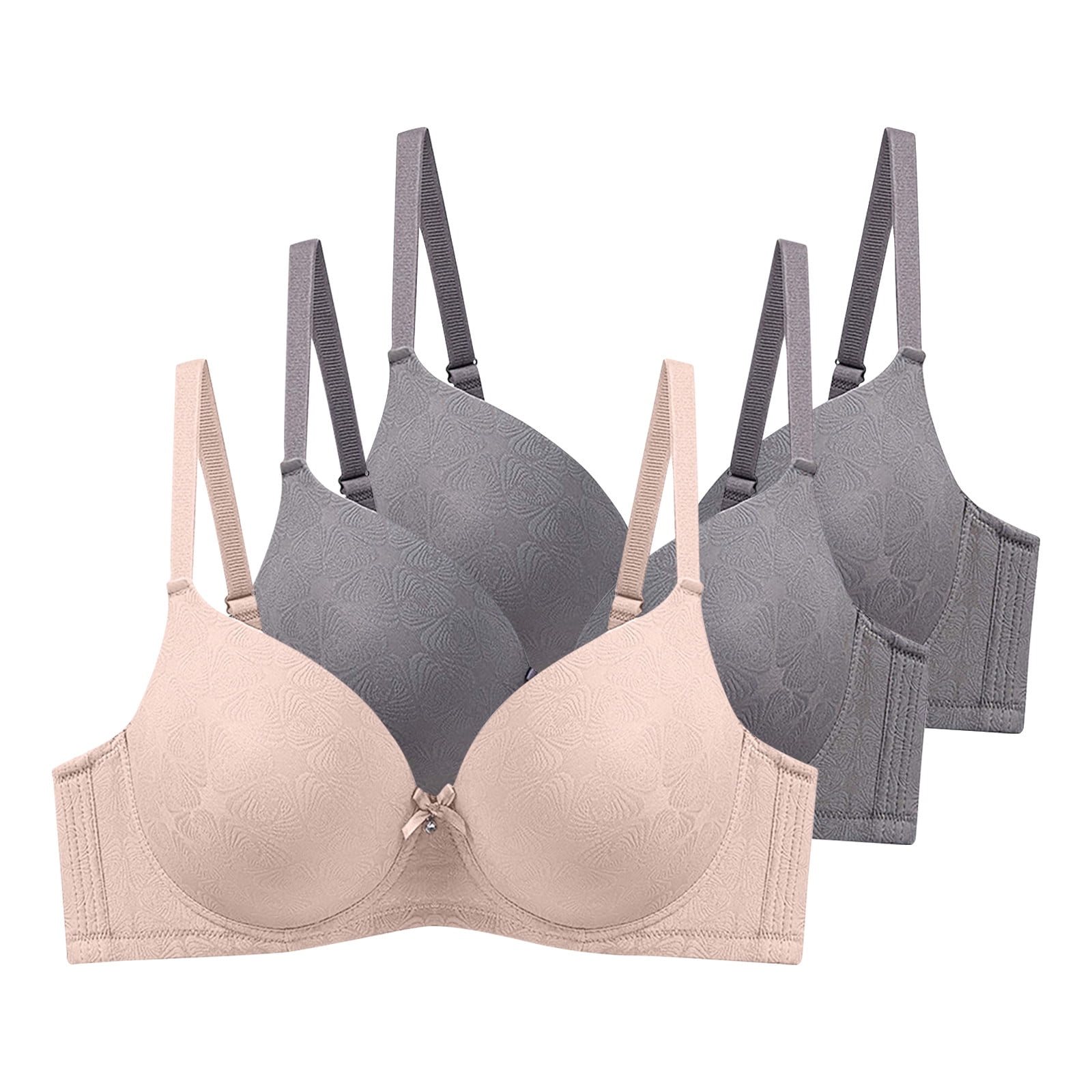 Xdegoge Plus Size Bra for Women Push Up Supportive Lace Bra Underwire ...