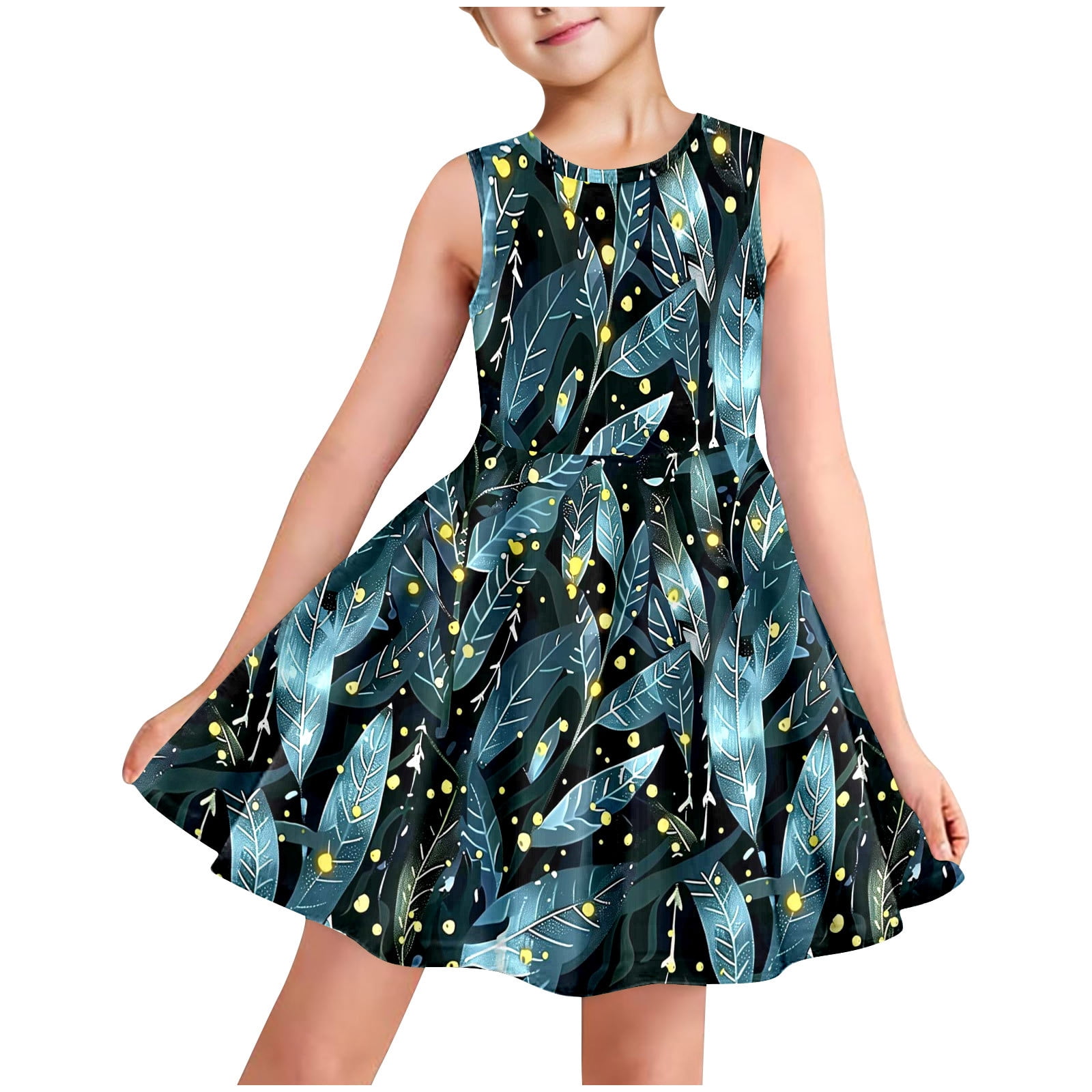 Xdegoge Purple Floral Dress for Girls 10-12,Beach Boho A-Line Casual ...