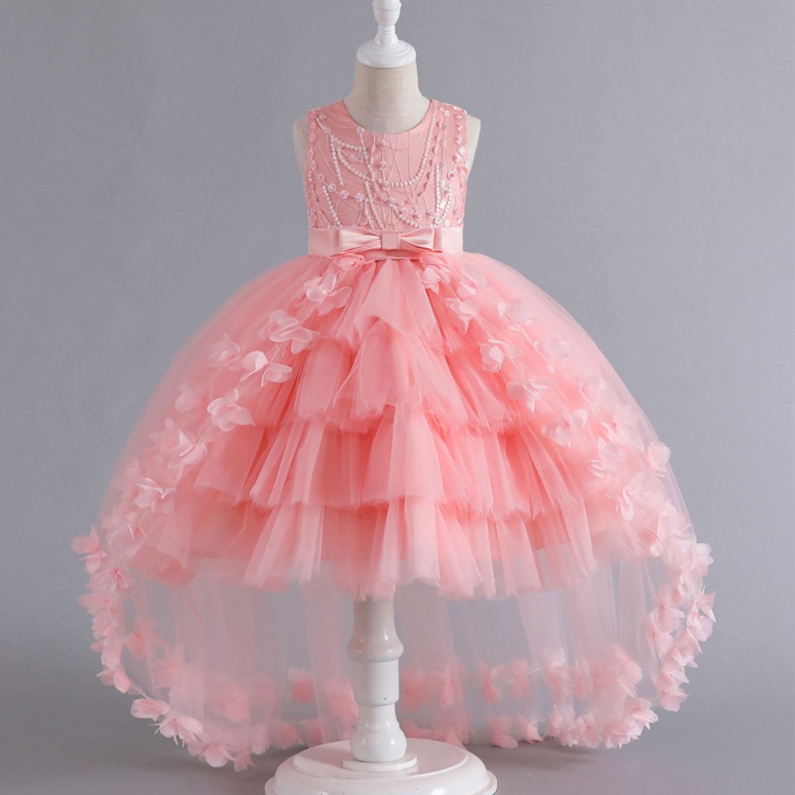 Xdegoge Sleeveless Dresses for Kids New Middle and Big Princess Dress ...