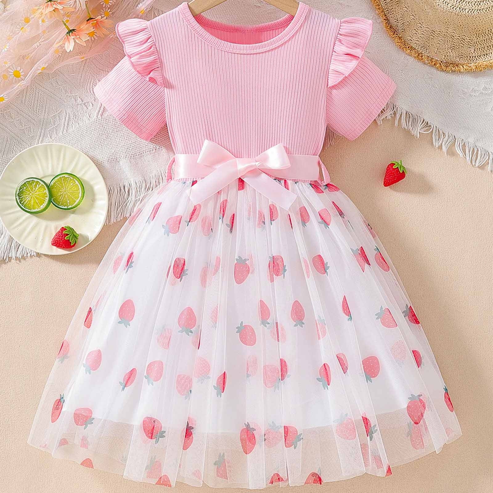 Xdegoge Toddler Girl Clothes Toddler Fall Dress Fashion Cute Solid ...