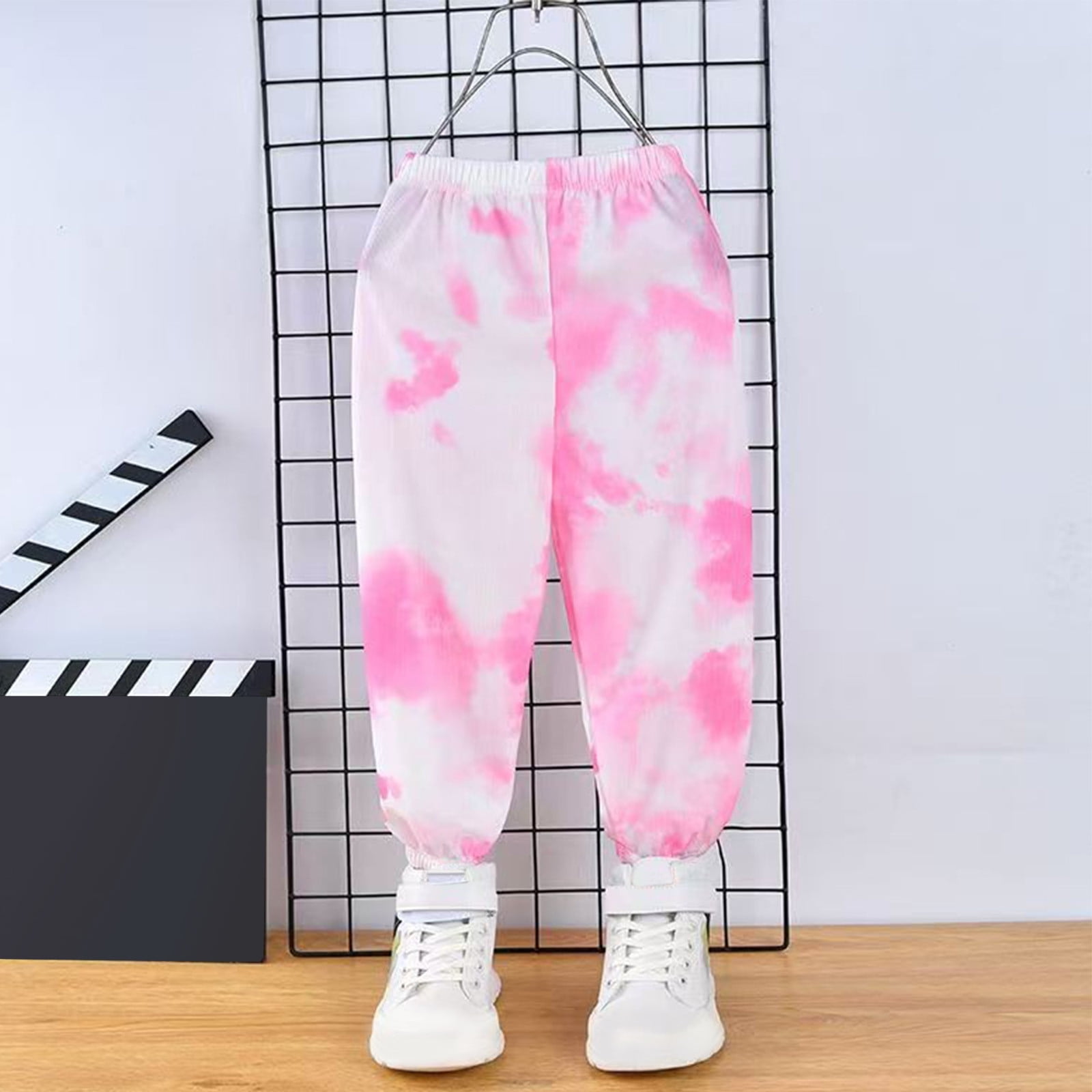 Xdegoge Toddler Girl Pants Elastic Waist Floral Pants Kids Tween Girl ...