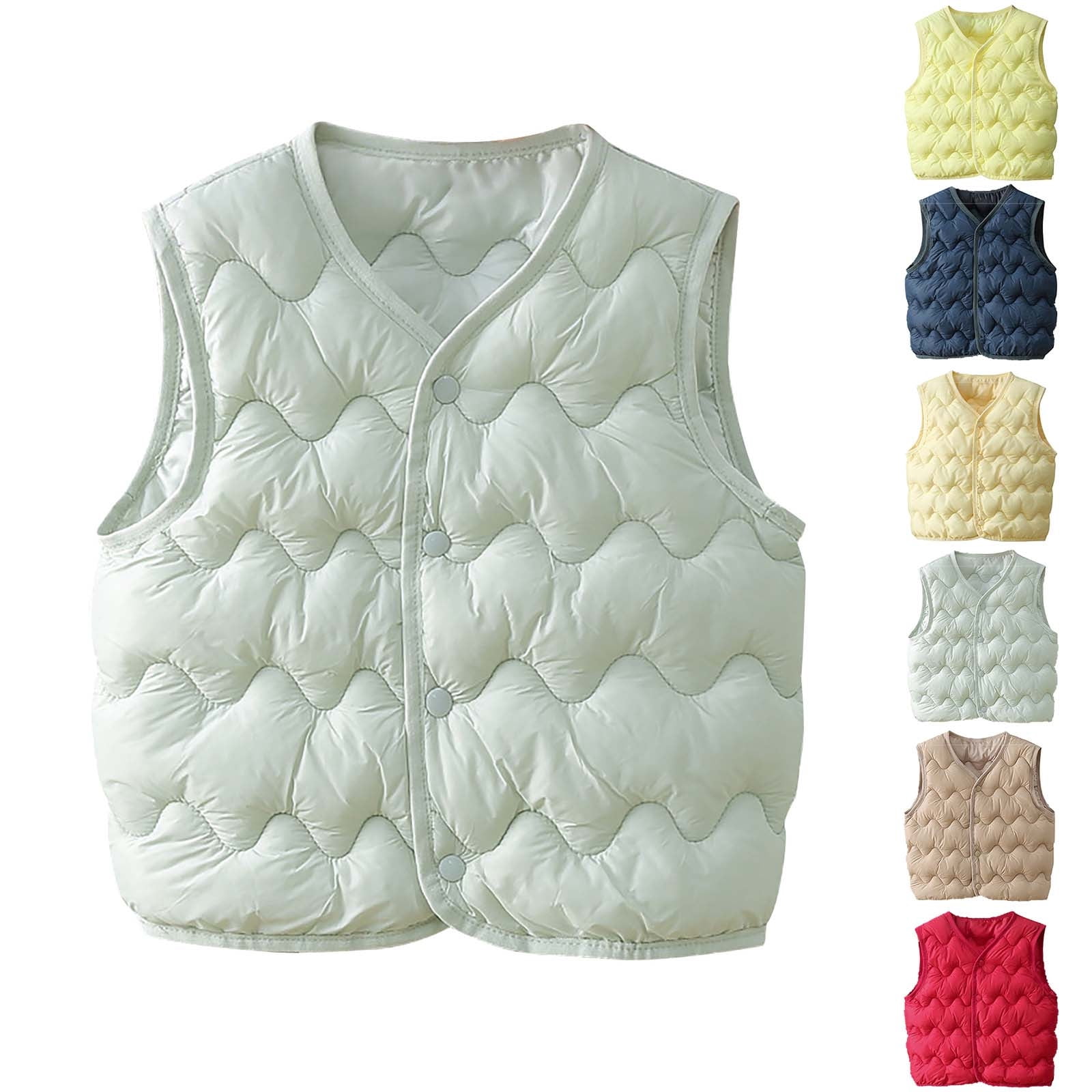 Xdegoge Toddler Puffer Vest Packable Kids Lightweight Winter Jackets ...
