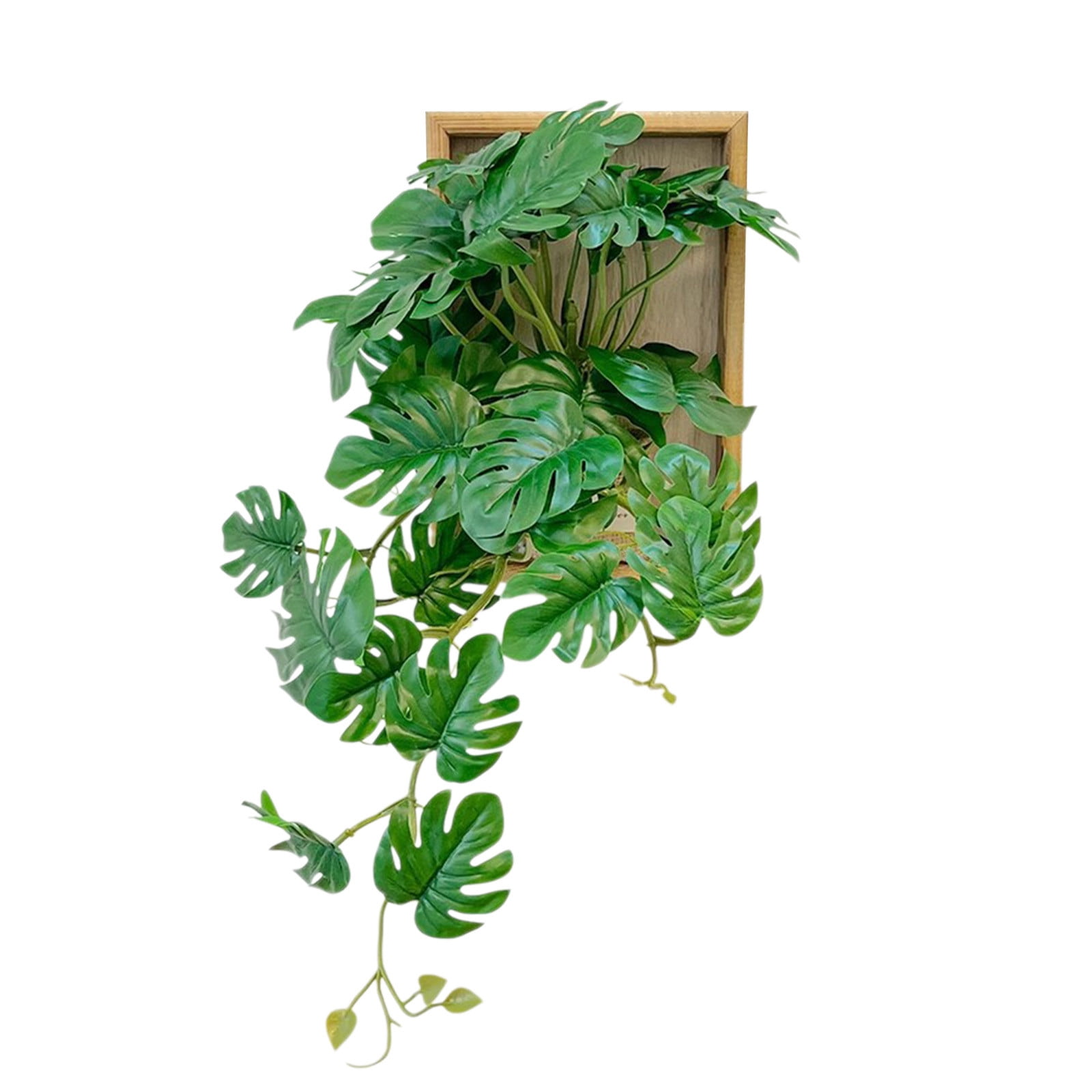 Xdegoge Wooden Rectangular Photo Frame – Faux Rattan Wall Decor for ...