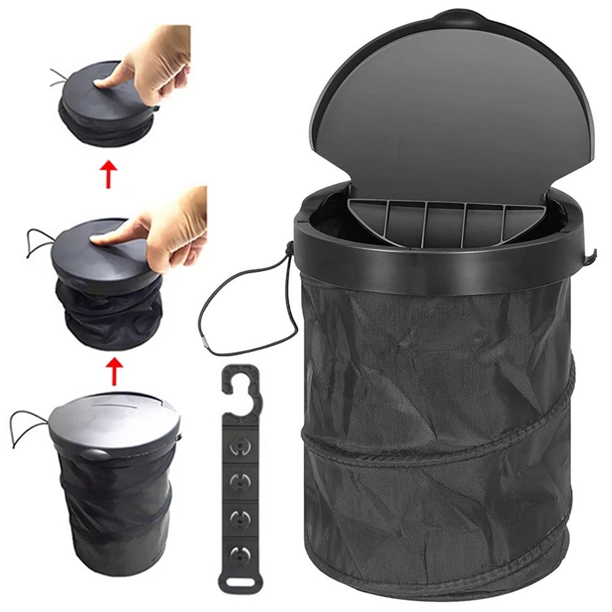 Xdziklosj Foldable Leak-Proof Waterproof Car Trash Can, Black - Walmart.com