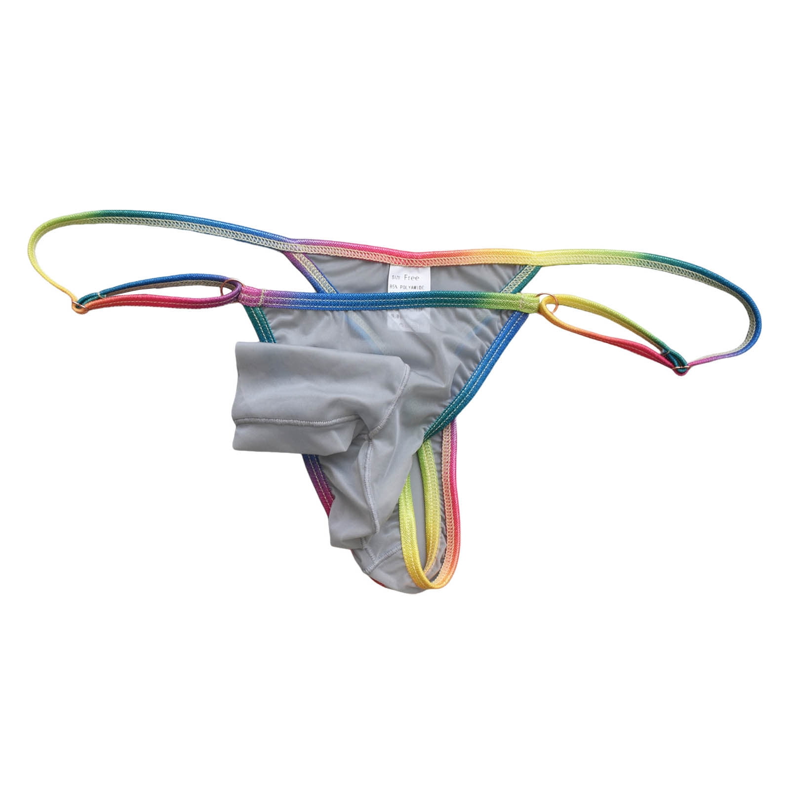 Xdzjlr Briefs For Men,Ice Silk High Elastic Thong Set Candy Color ...