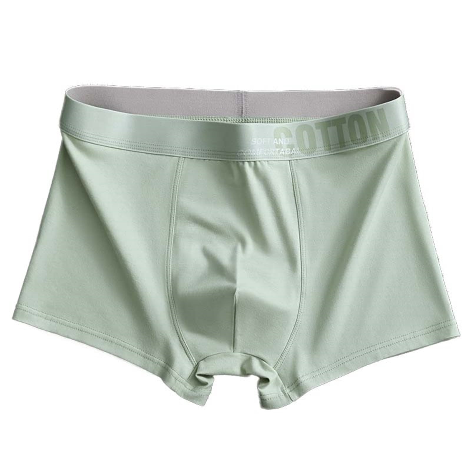 Xdzjlr Men'S Briefs,Letter Inner Crotch Loose Youth Shorts Basic Mens ...