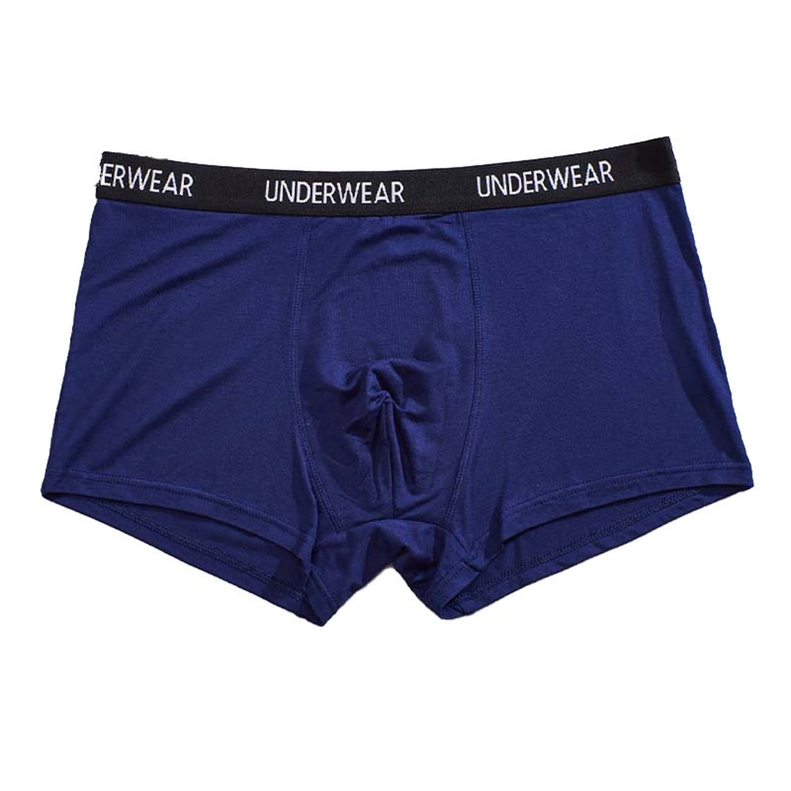 Xdzjlr Mens Boxer Briefs,Solid Color Sporty Hem Basic Men'S Underwear ...