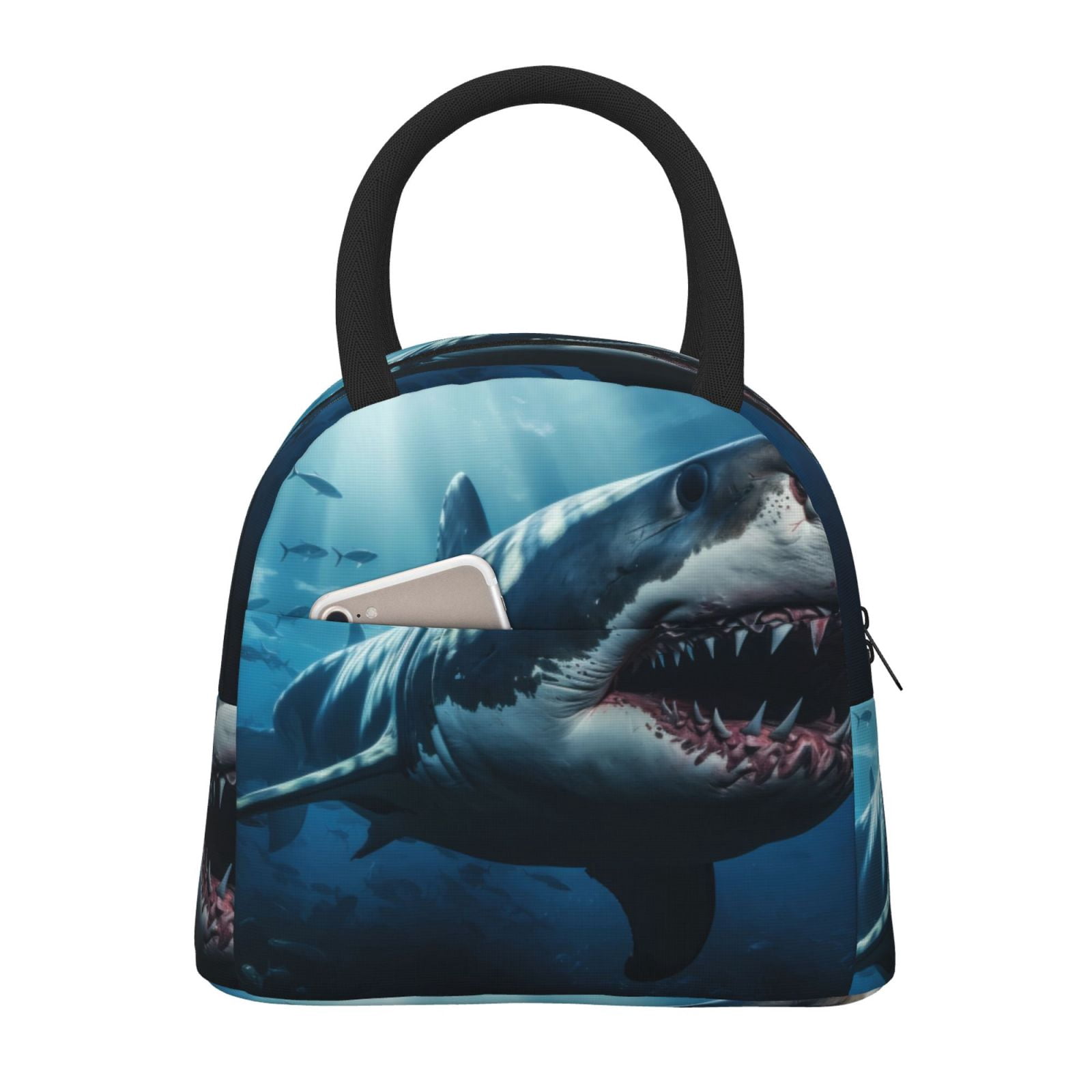 Xecao 3D Realistic Shark Lunch Bag , an insulated, reusable tote bag ...
