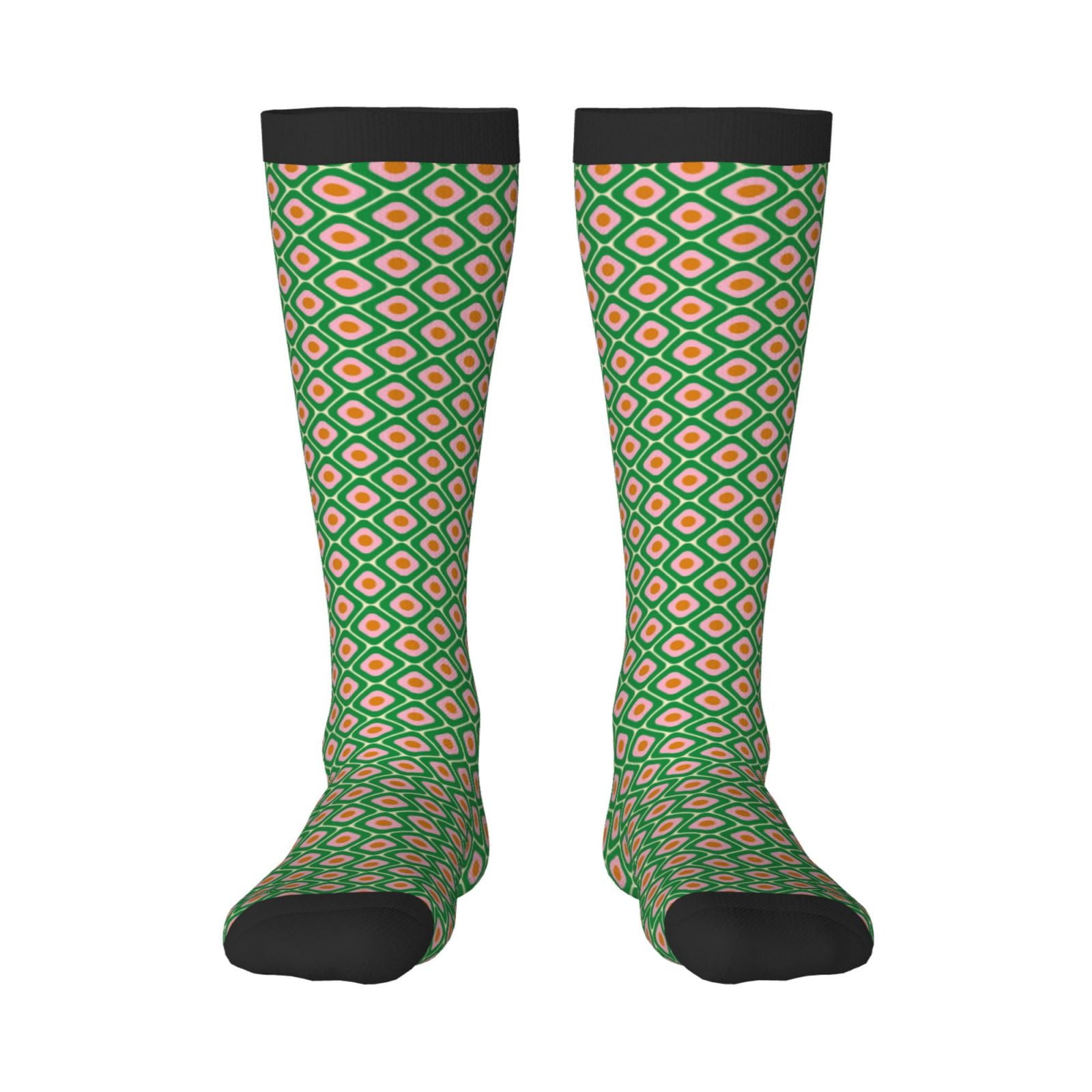Xecao 60s and 70s Style print thigh-high socks, crafted for both men ...